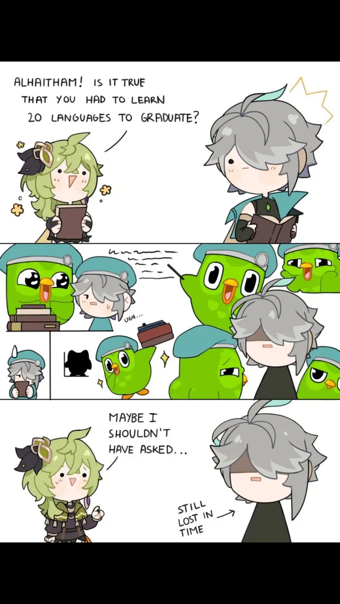 Alhatham with Duolingo Genshin Impact | HoYoLAB