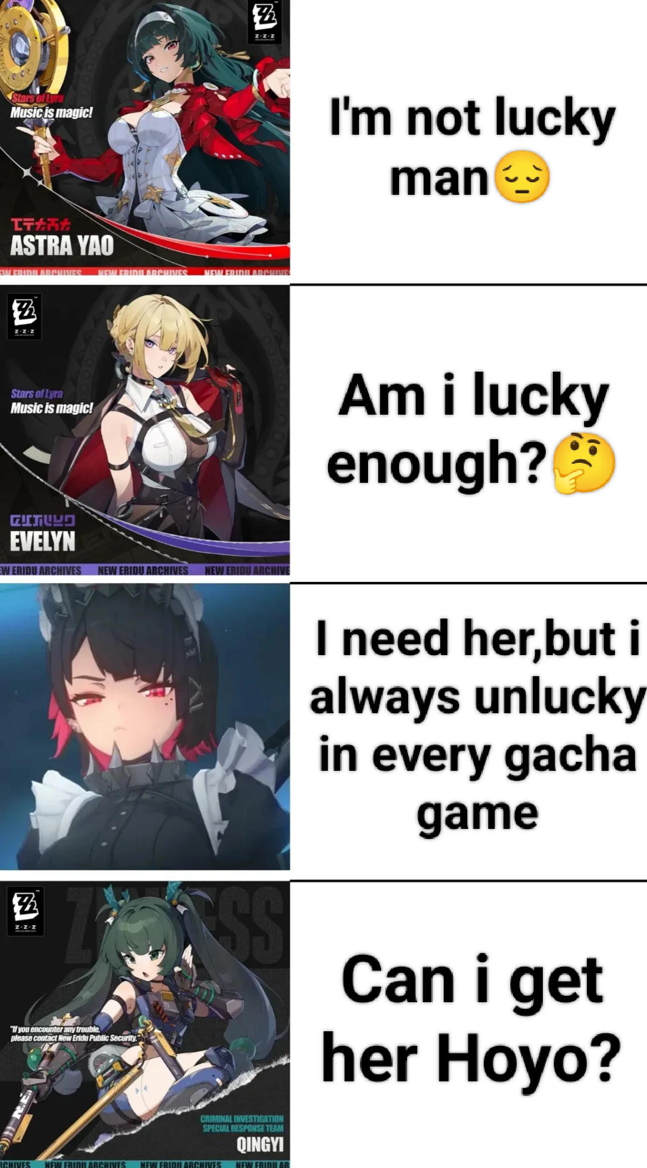 At least I'm lucky in Miyabi banner Zenless Zone Zero | HoYoLAB