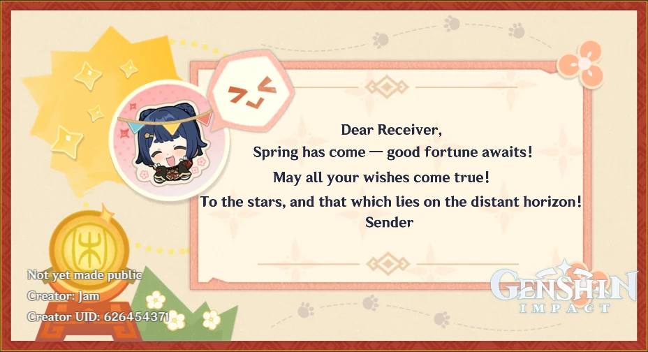 Lantern Rite Envelopes Genshin Impact | HoYoLAB