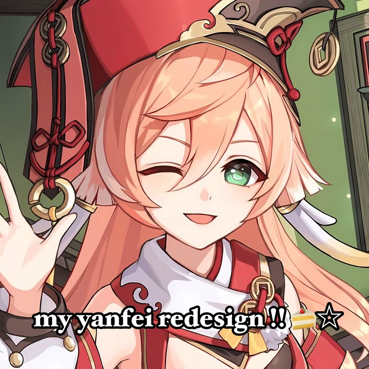 my yanfei redesign !! hope u like it (please get the reference)♡＊ | HoYoLAB