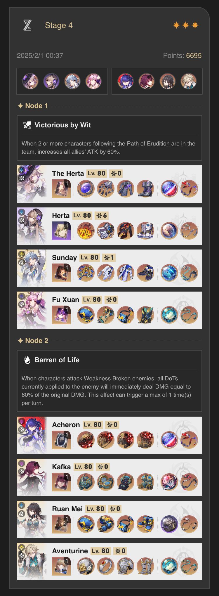 The Herta is cooking! AS stage 4 never felt this easy before! Honkai ...