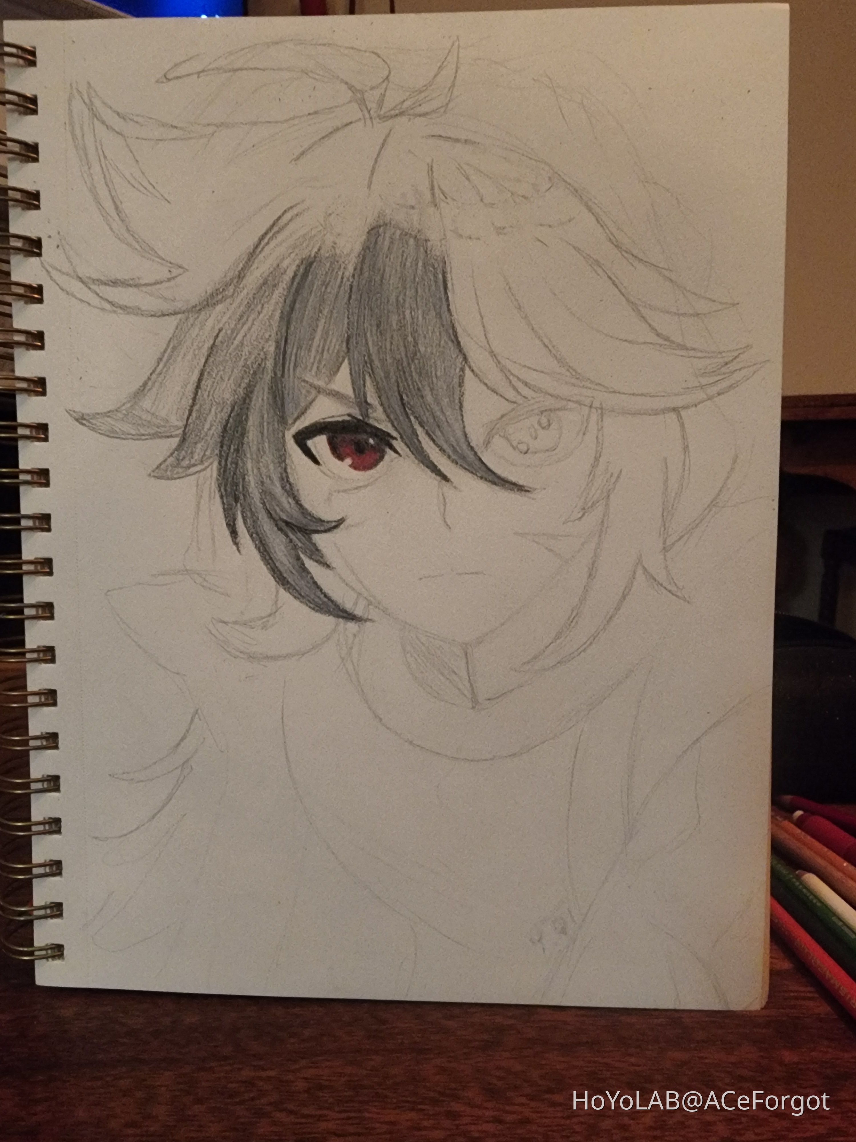 trying to draw Razor with prisma colors part 1 Genshin Impact | HoYoLAB