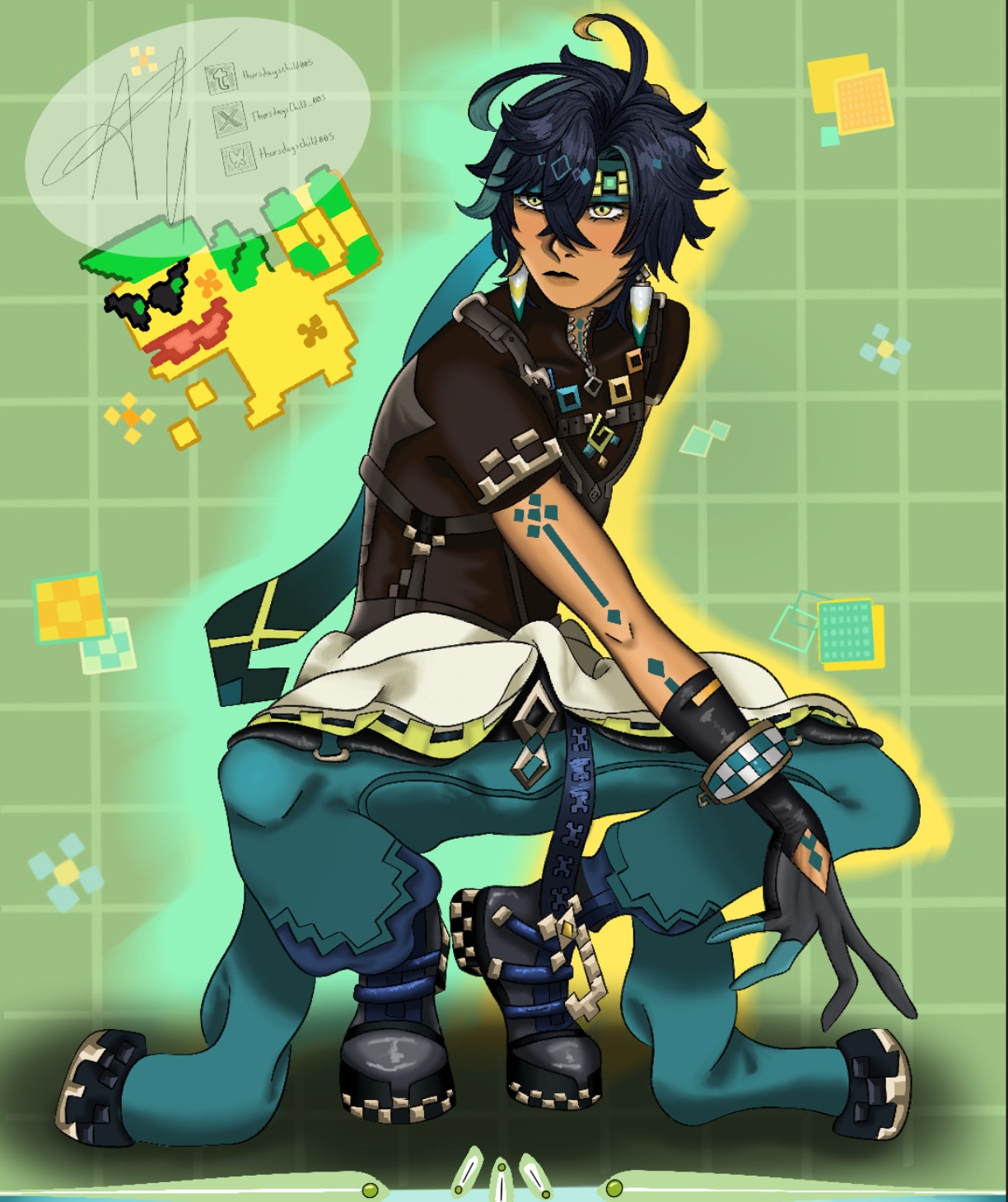 Kinich Fanart Genshin Impact | HoYoLAB