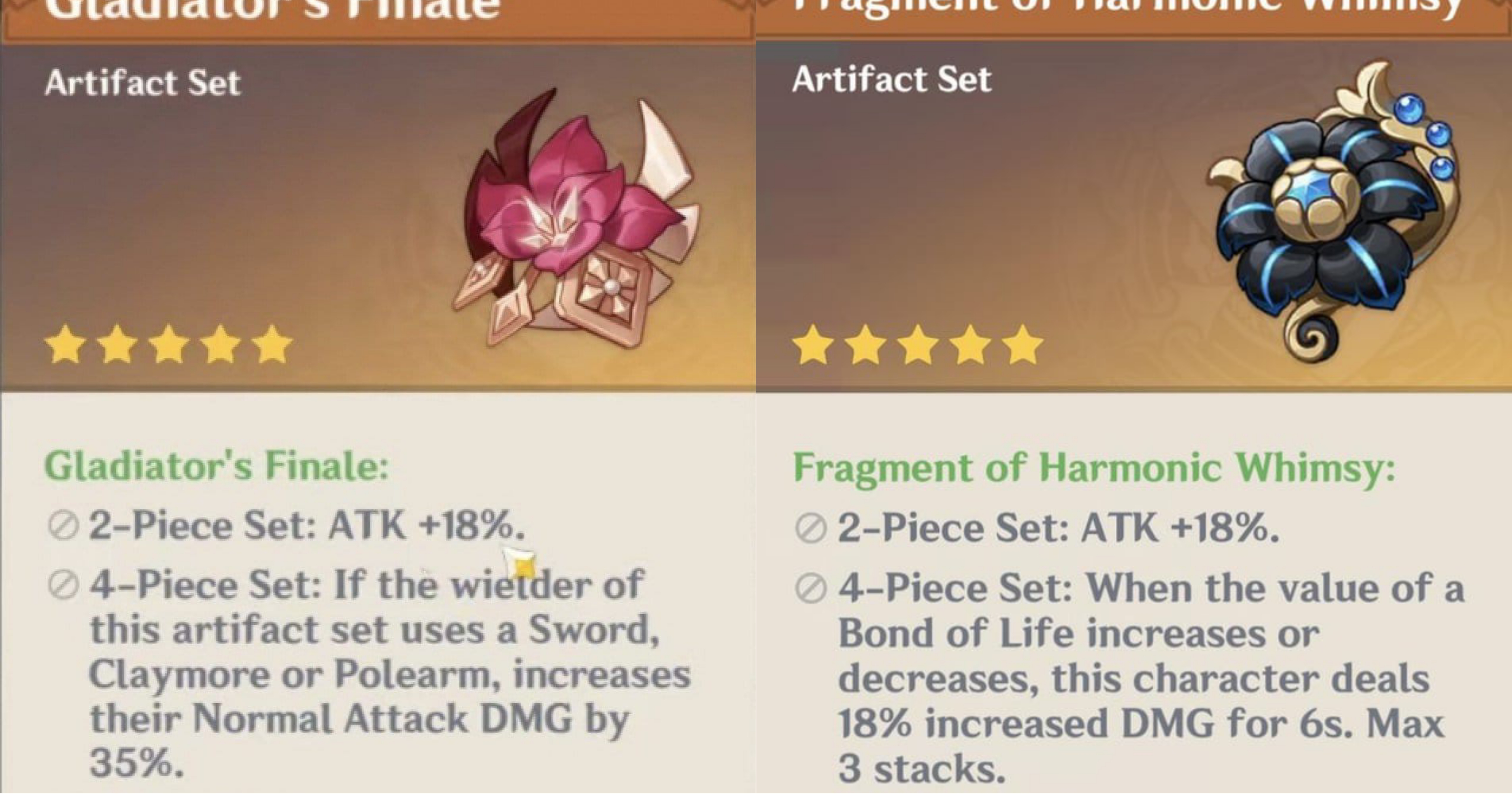Is the gladiator set as good as the harmonious set for arlecchino ...