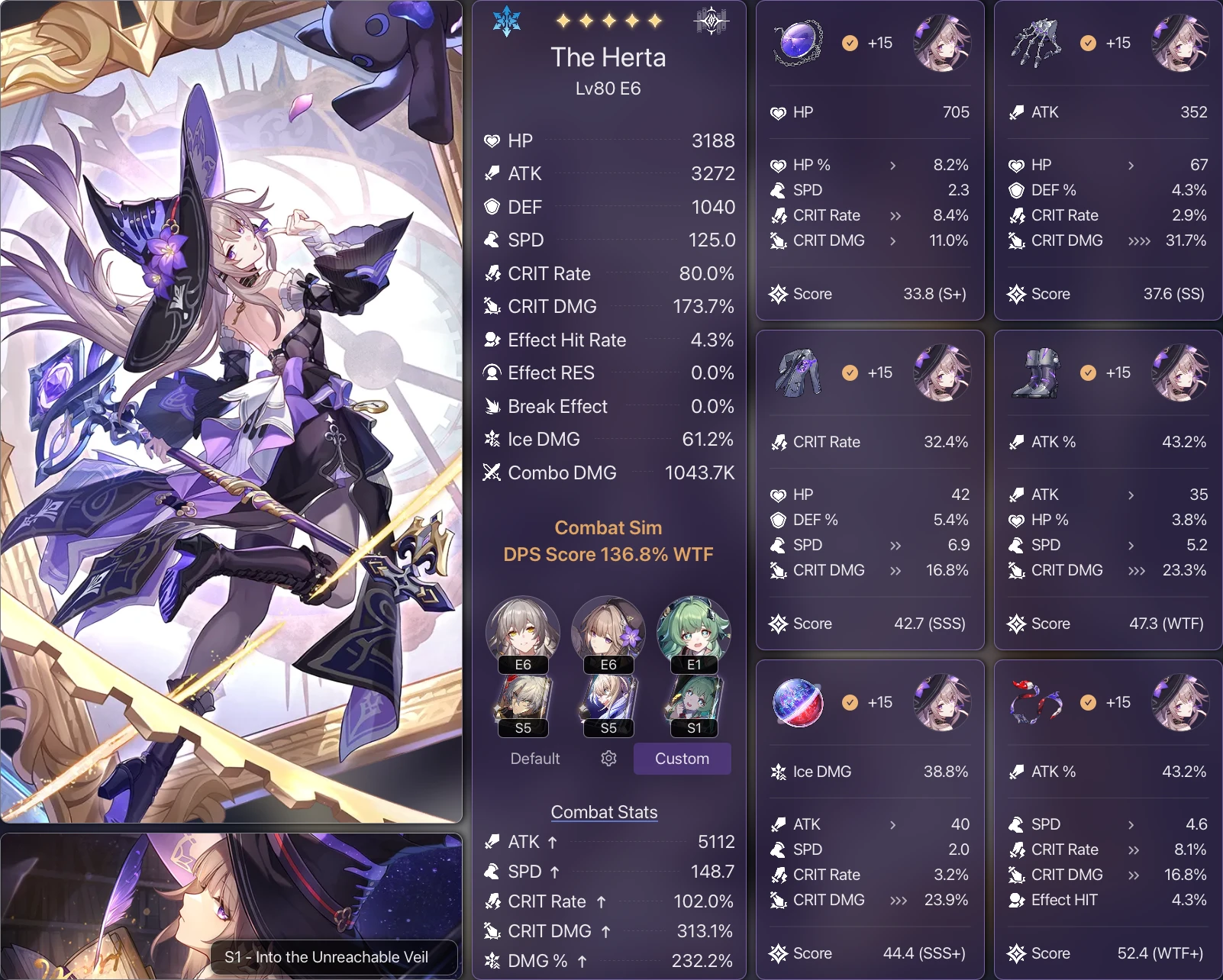 [Update] My Best Build The Herta E6 Honkai: Star Rail | HoYoLAB