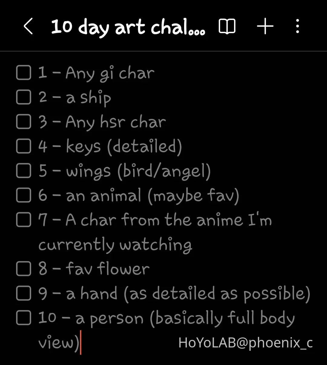 10 day art challenge: day 9 | HoYoLAB