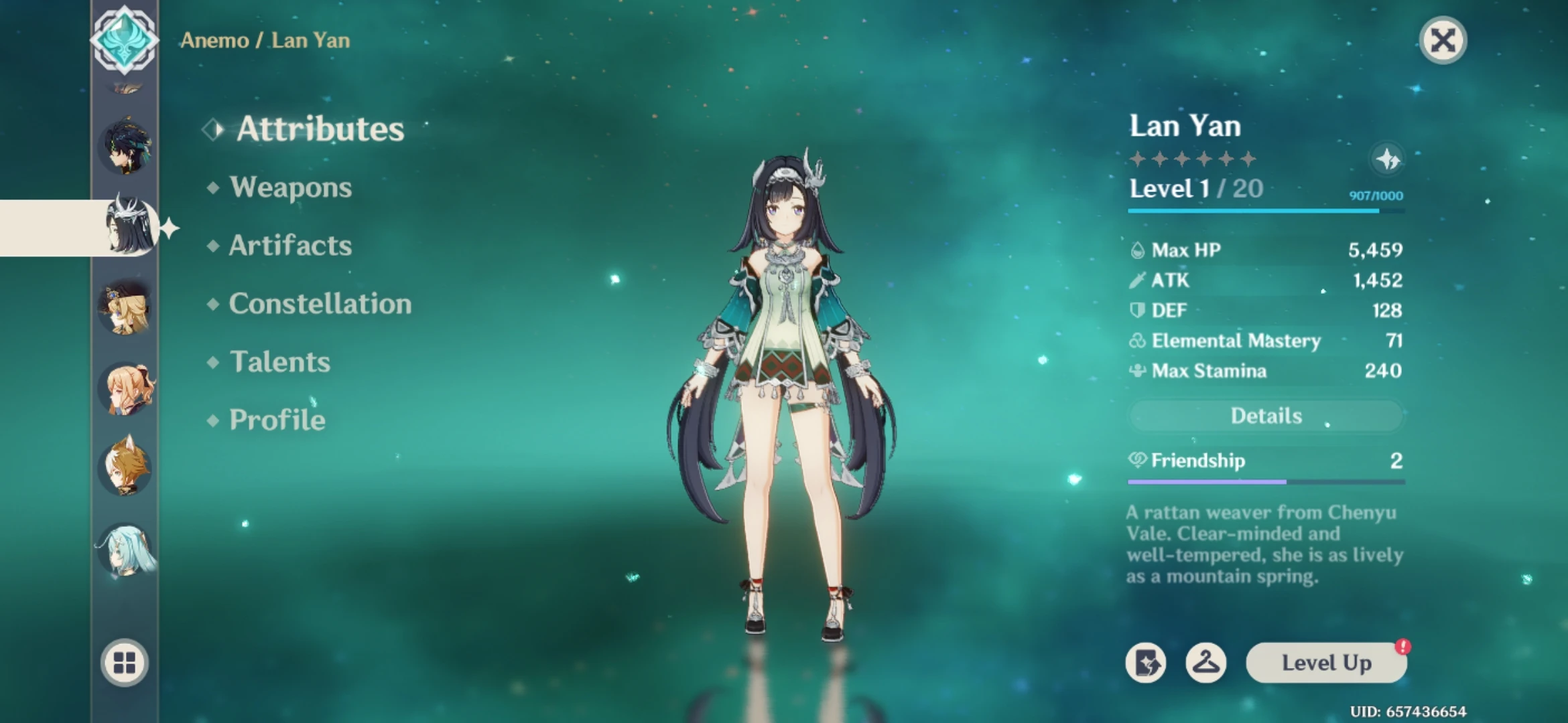 Lan Yan Build (For now) Genshin Impact | HoYoLAB