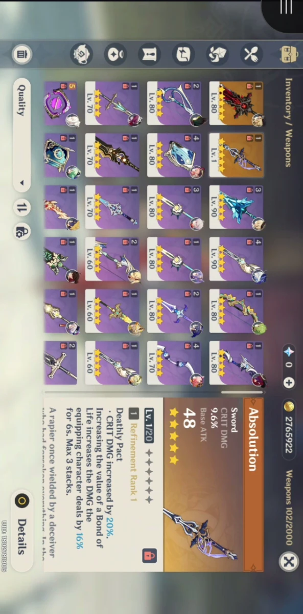 I lost the 50/50 on the Absolution on 35 pity, my luck hates me ...