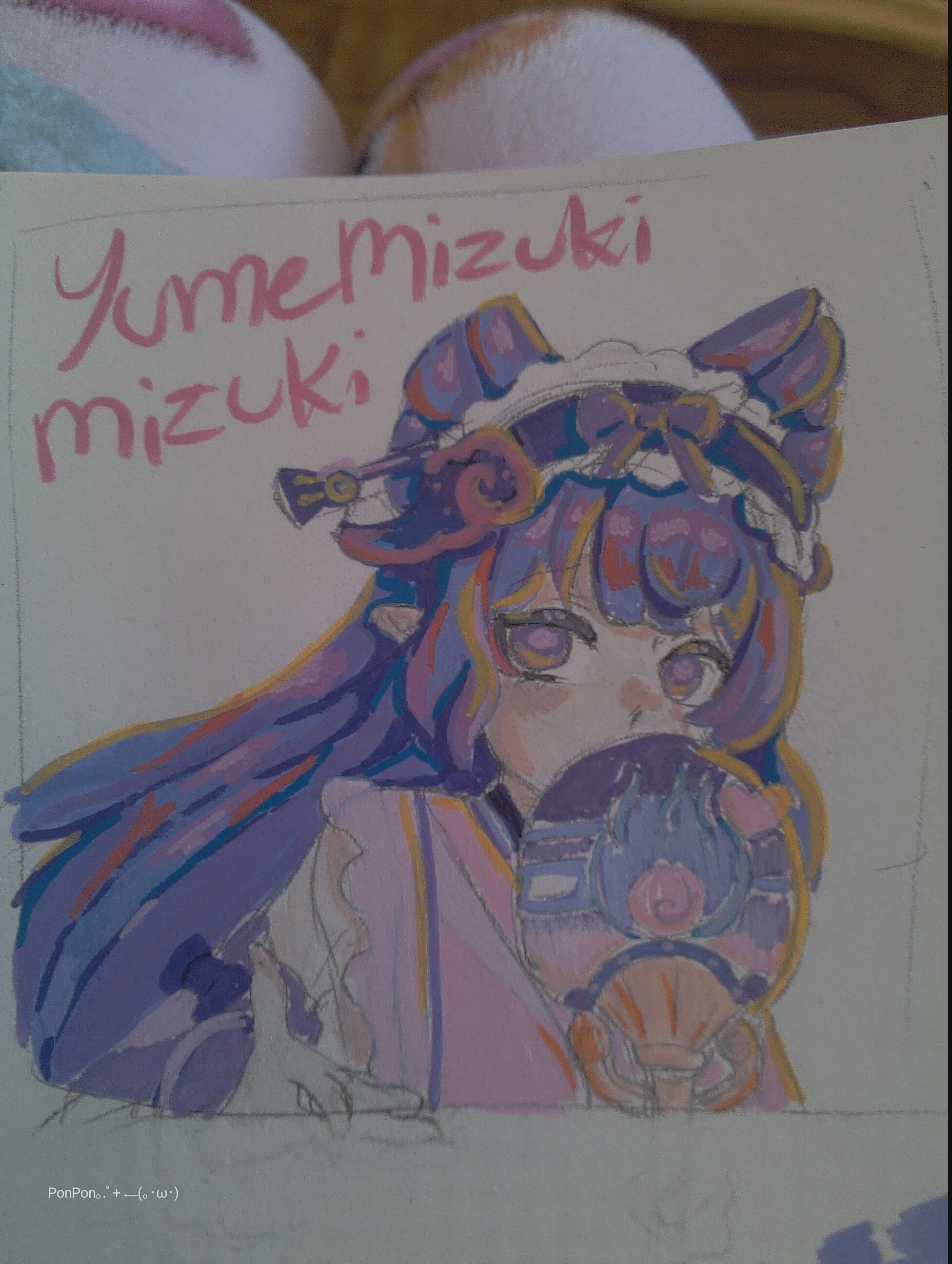 YumeMizuki Mizuki fanart with just acrylic I had on hand Genshin Impact ...