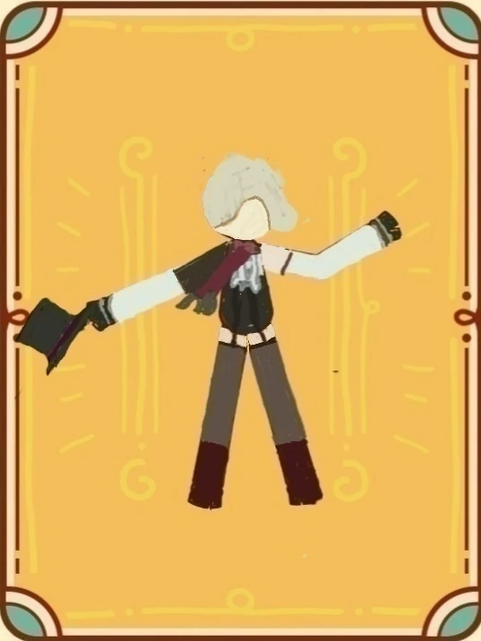 Day 2 of drawing characters like rattan figures (lyney) Genshin Impact ...