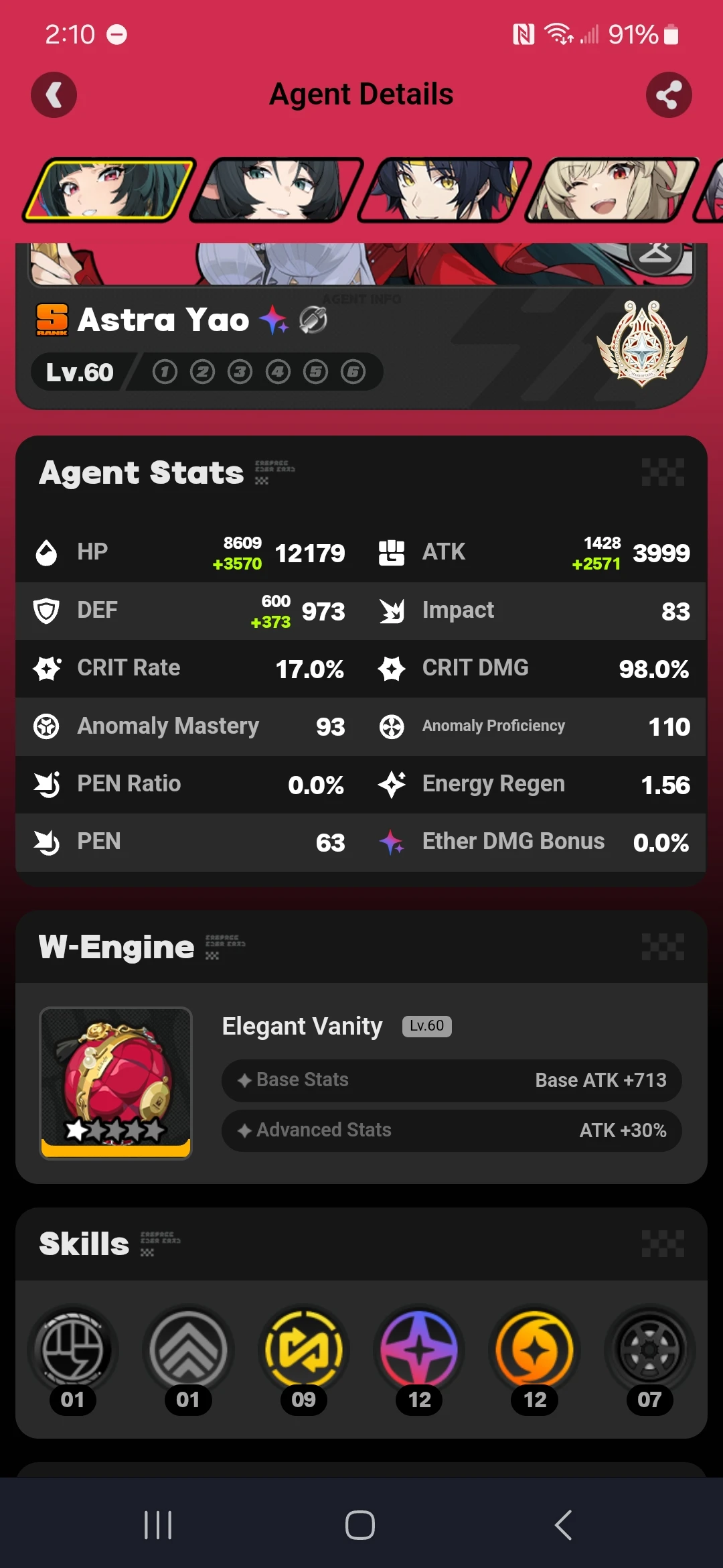 It's been a while but here is my build for Astra Yao Zenless Zone Zero ...