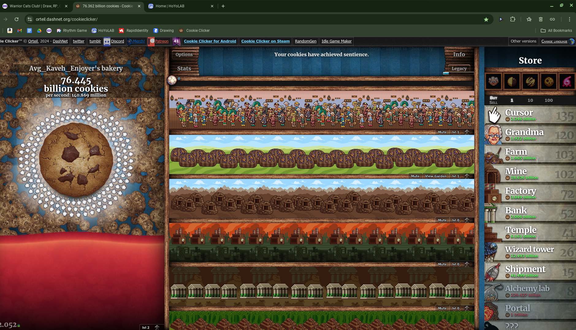 Hear me out.....Cookie Clicker | HoYoLAB