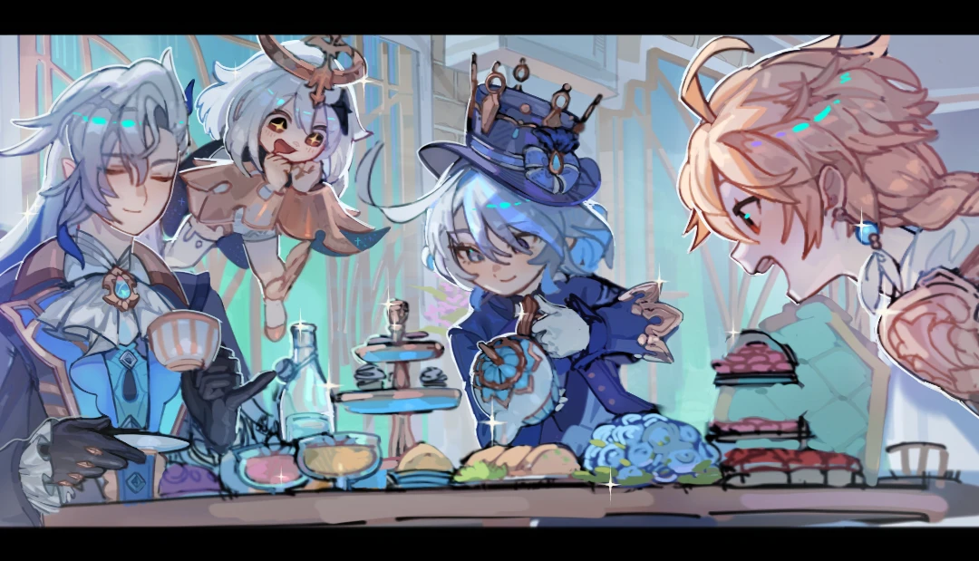 enjoying unrendered dessert Genshin Impact | HoYoLAB
