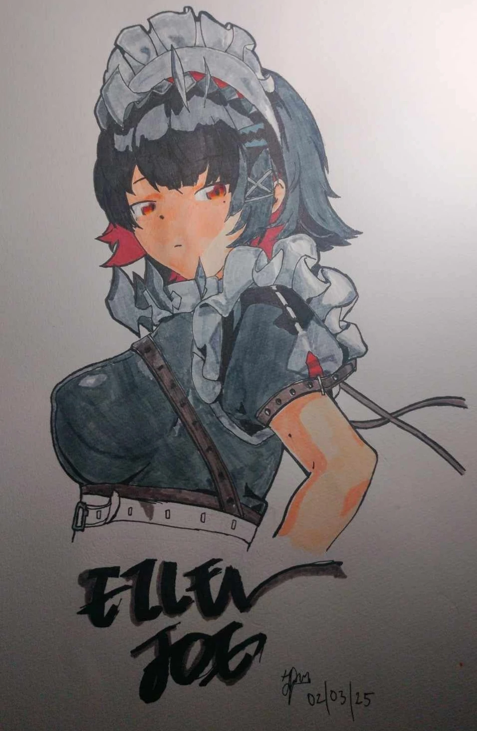 I tried to draw ellen Zenless Zone Zero | HoYoLAB