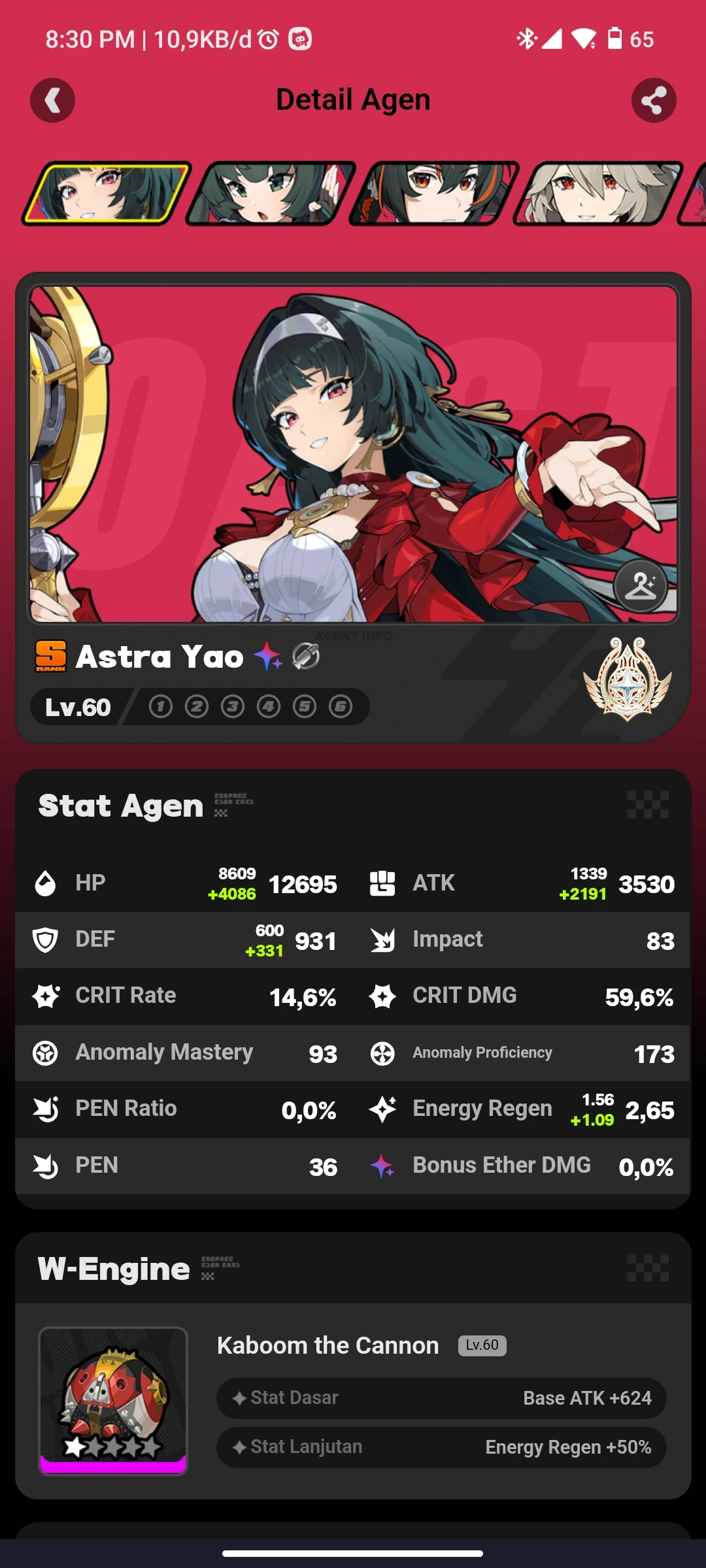 Build Astral Yao Zenless Zone Zero | HoYoLAB