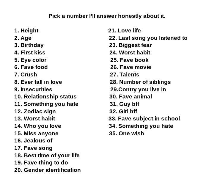 🧋gimme a number and i'll answer :3 🧋 | HoYoLAB