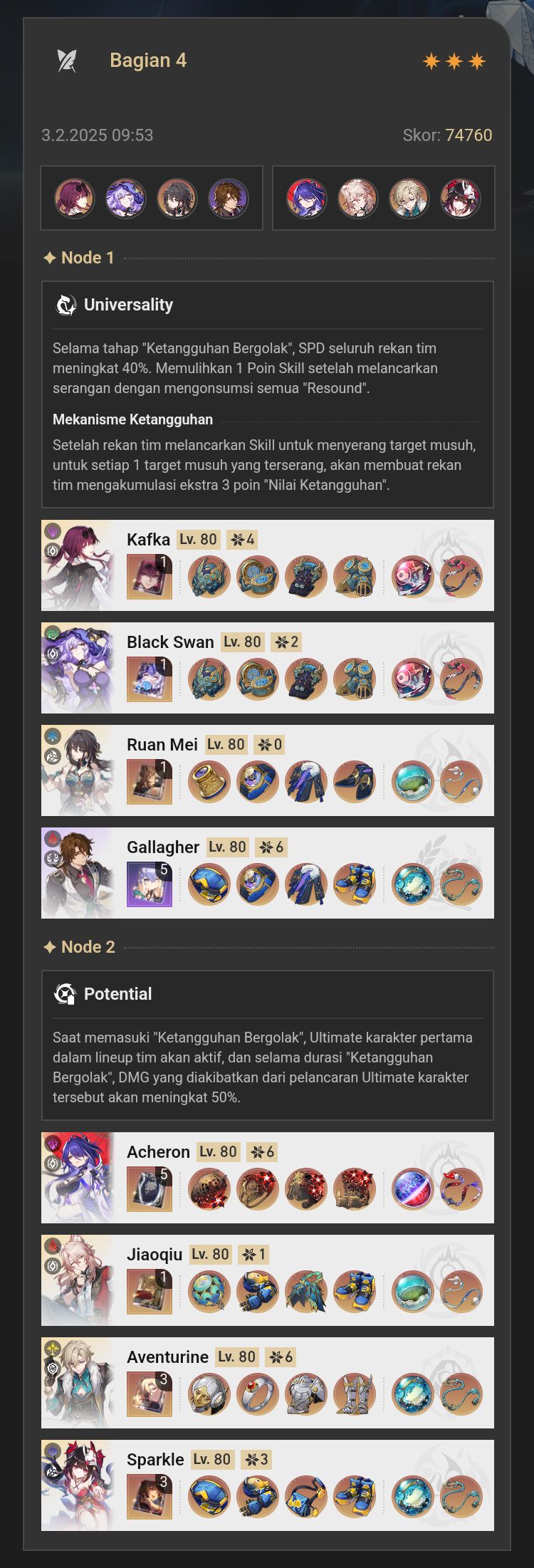 Always mommy Kafka Team and Acheron Team 🥰 Honkai: Star Rail | HoYoLAB