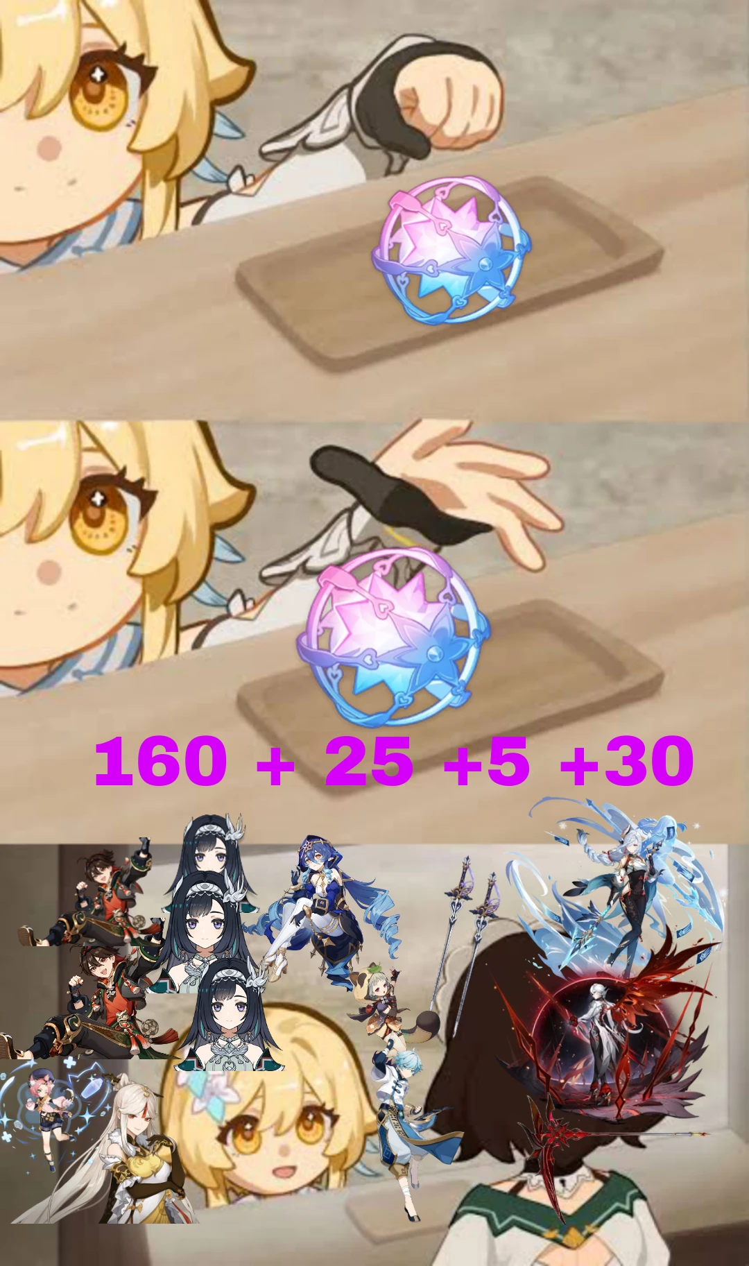 My 5.3 phase 2 pull 🫡 character banner , weapon banner also chronicle ...
