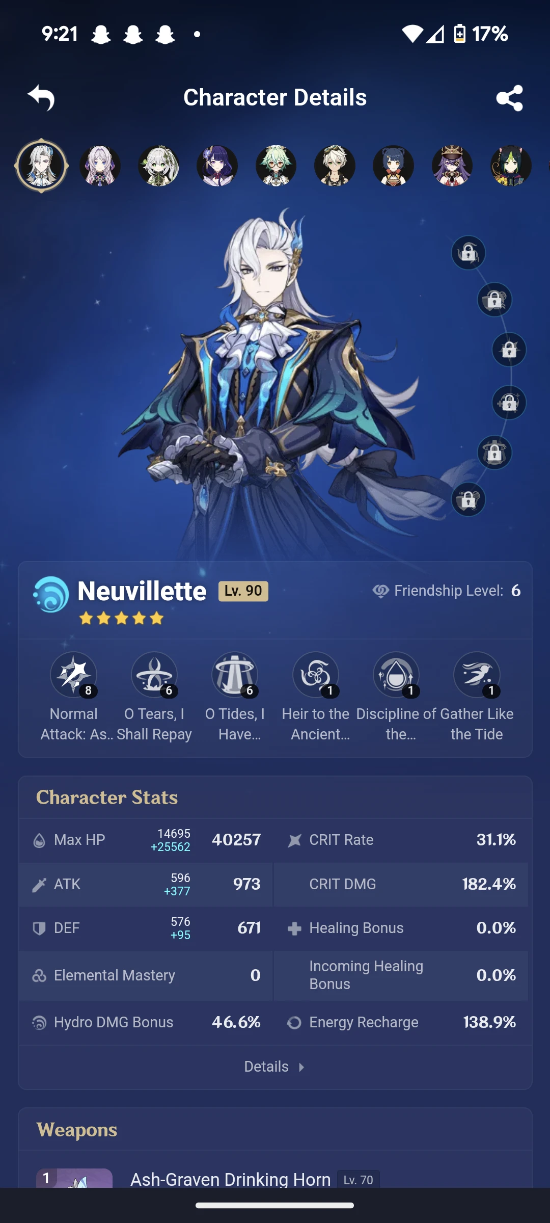 My neuvilette build Genshin Impact | HoYoLAB