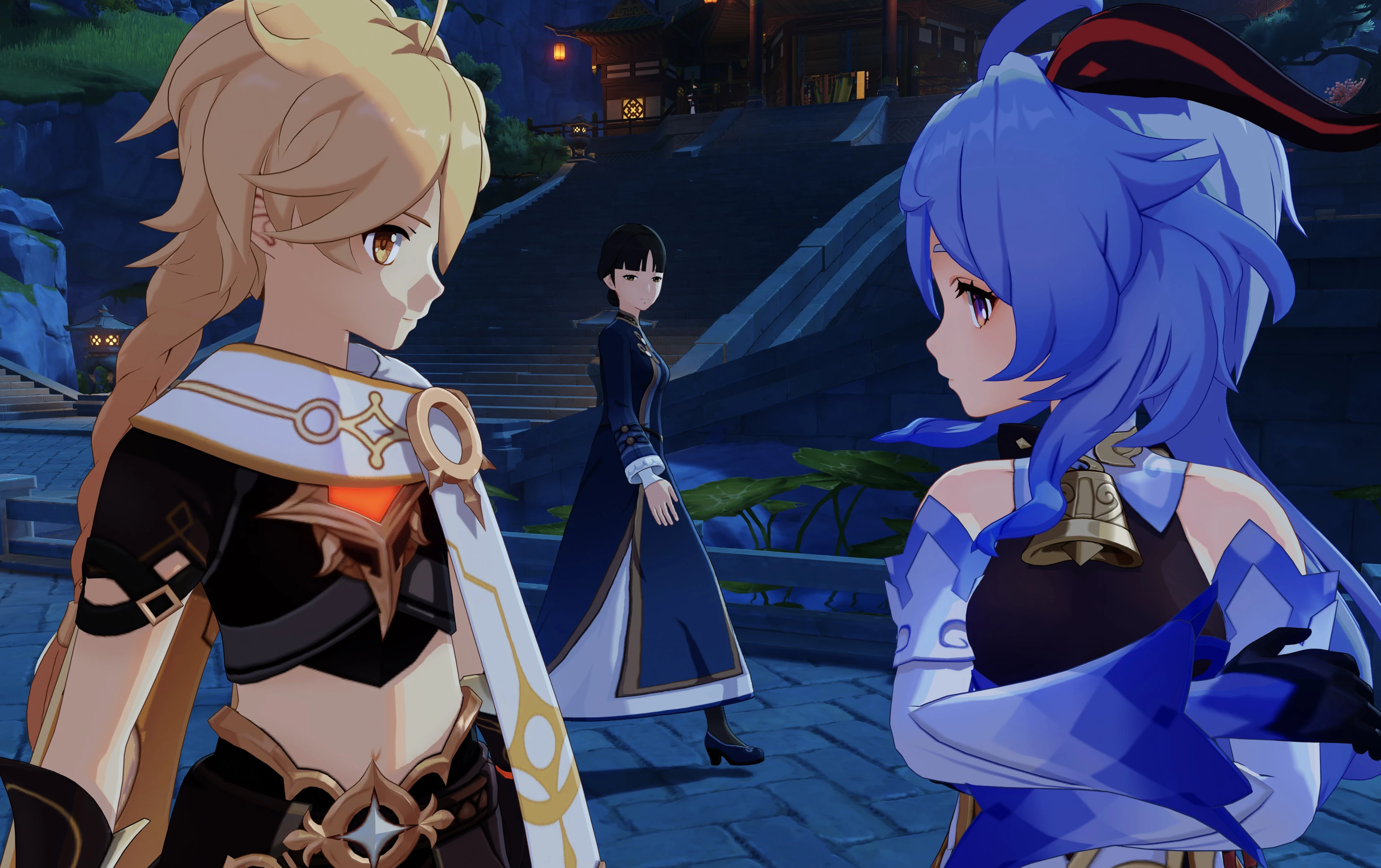 By morning, rumors about Ganyu and Aether’s romance had already spread all over Yuehai Pavilion ...