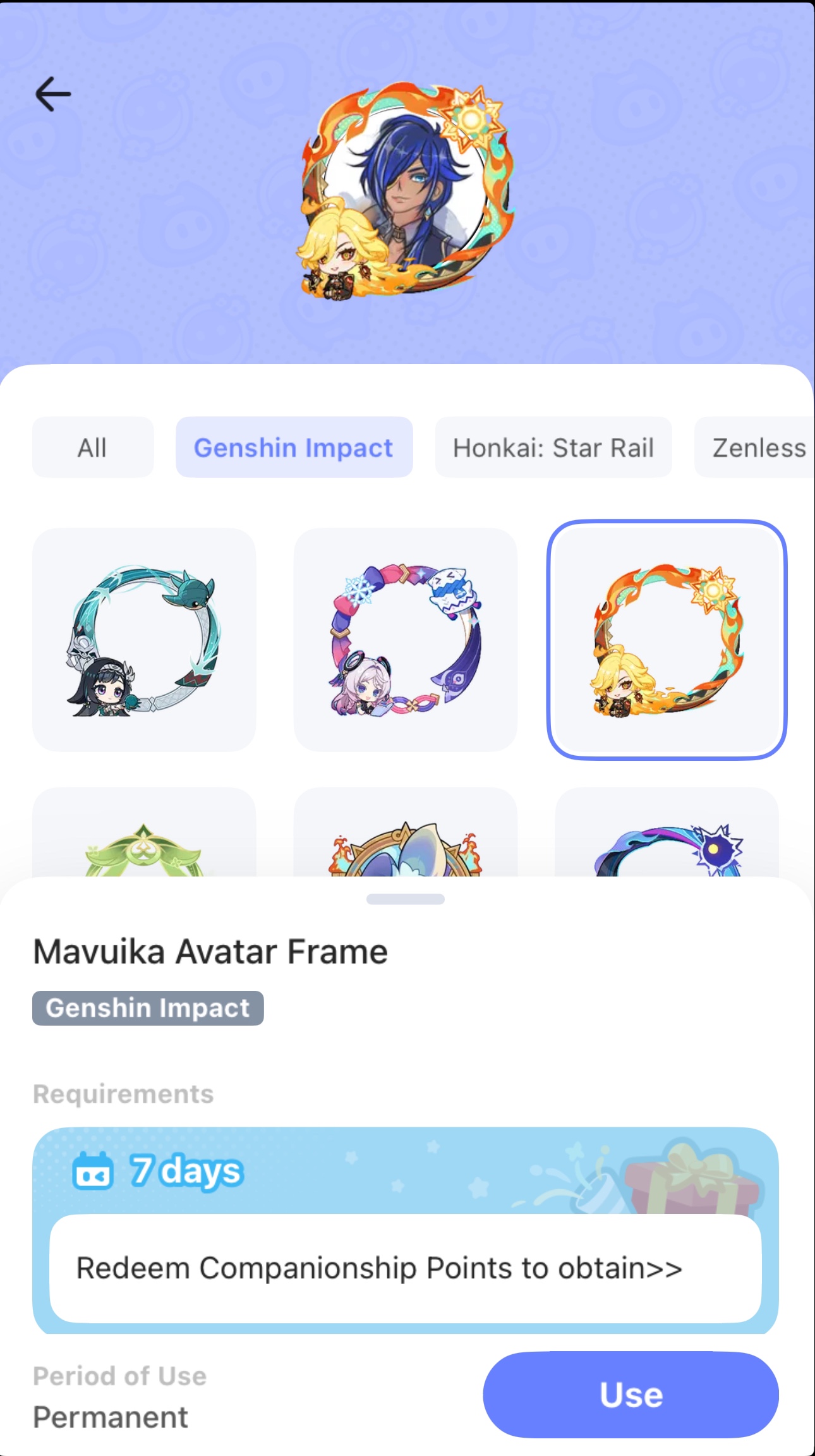 Character Frame | Frame Collection #159-161 Genshin Impact | HoYoLAB