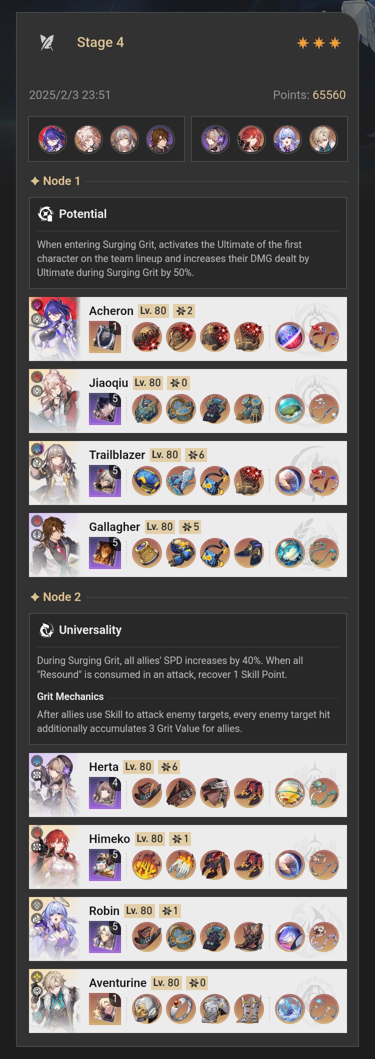 40k point Acheron True damage Honkai: Star Rail | HoYoLAB