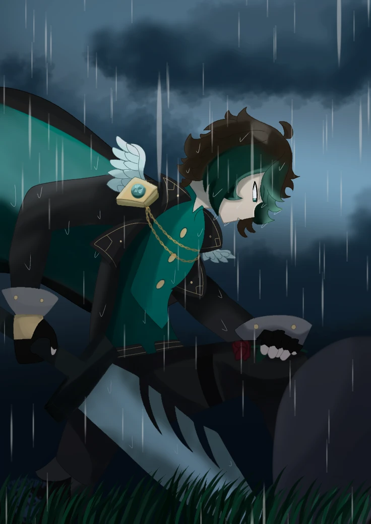 Day 3 of Roo's Art Challenge: Anemo Oc Genshin Impact | HoYoLAB