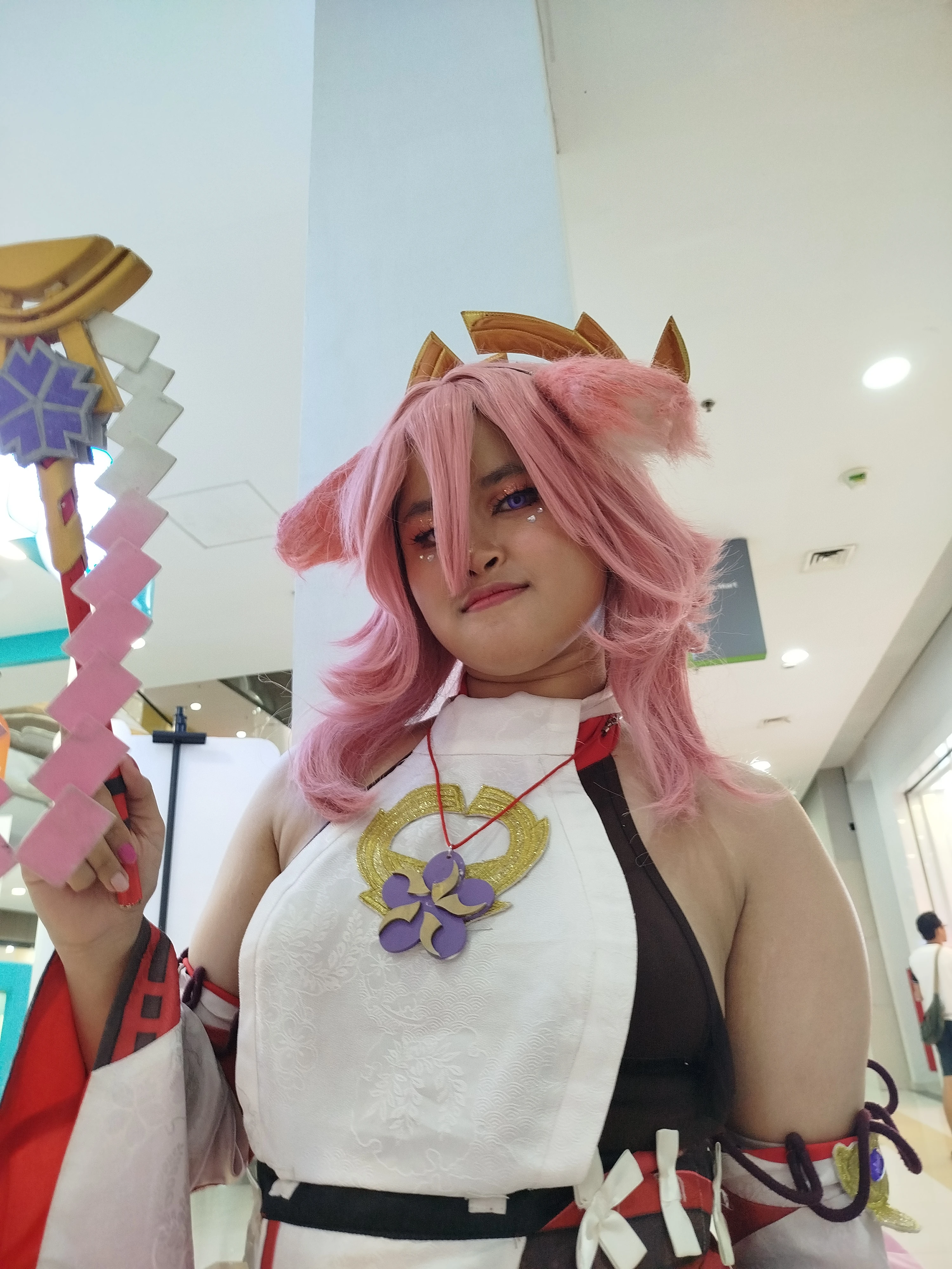 Wonderful Yae Miko Cosplayers At Green Pramuka Square Cosplay Anime ...