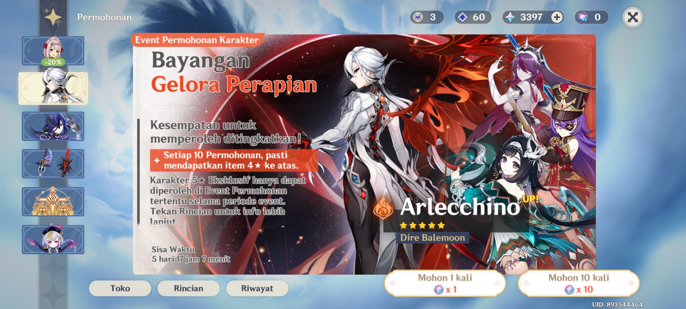 Day 5 — saving for Lady Furina 🫧 Genshin Impact | HoYoLAB