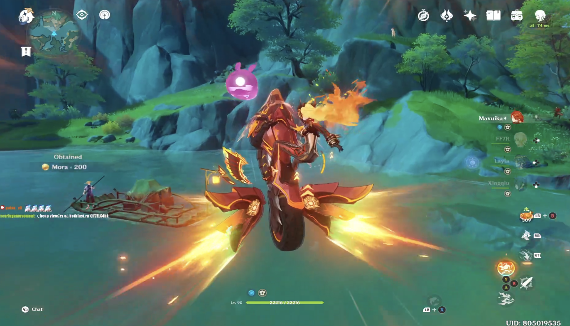 traveler build pyro for Spiral Abyss 12-3.. Night Soul.. 🔥 Genshin ...