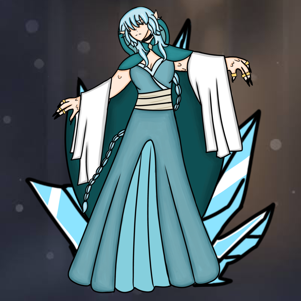 Roo’s oc art challenge day 8: Cryo oc Genshin Impact | HoYoLAB