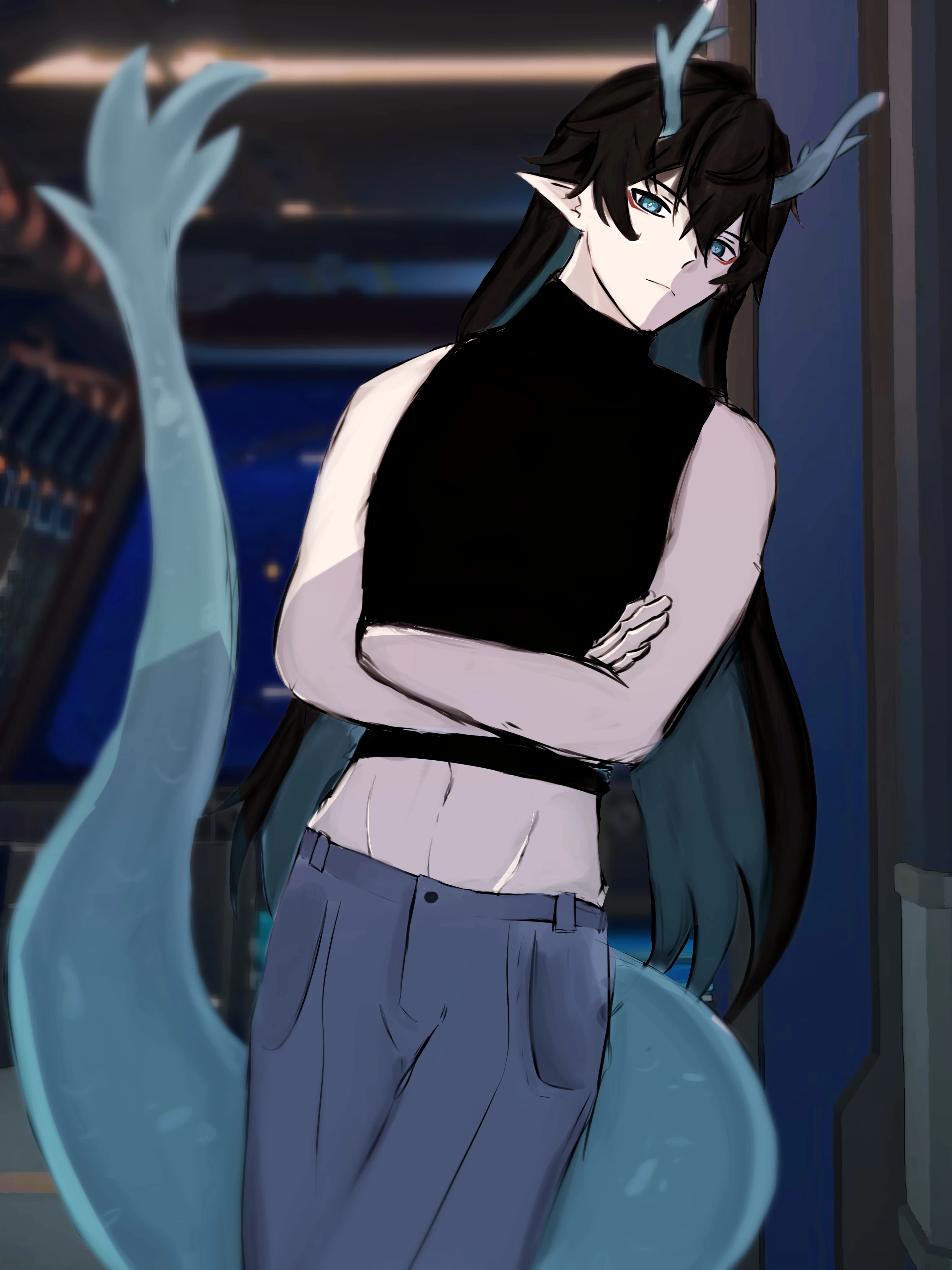 Dan Heng IL semi-finished work (semi couse it's was jsut a "rendered ...