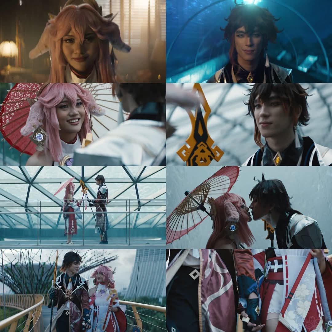 YAE Miko & Zhongli Ship in Coldplay MV Man in the Moon Genshin Impact ...