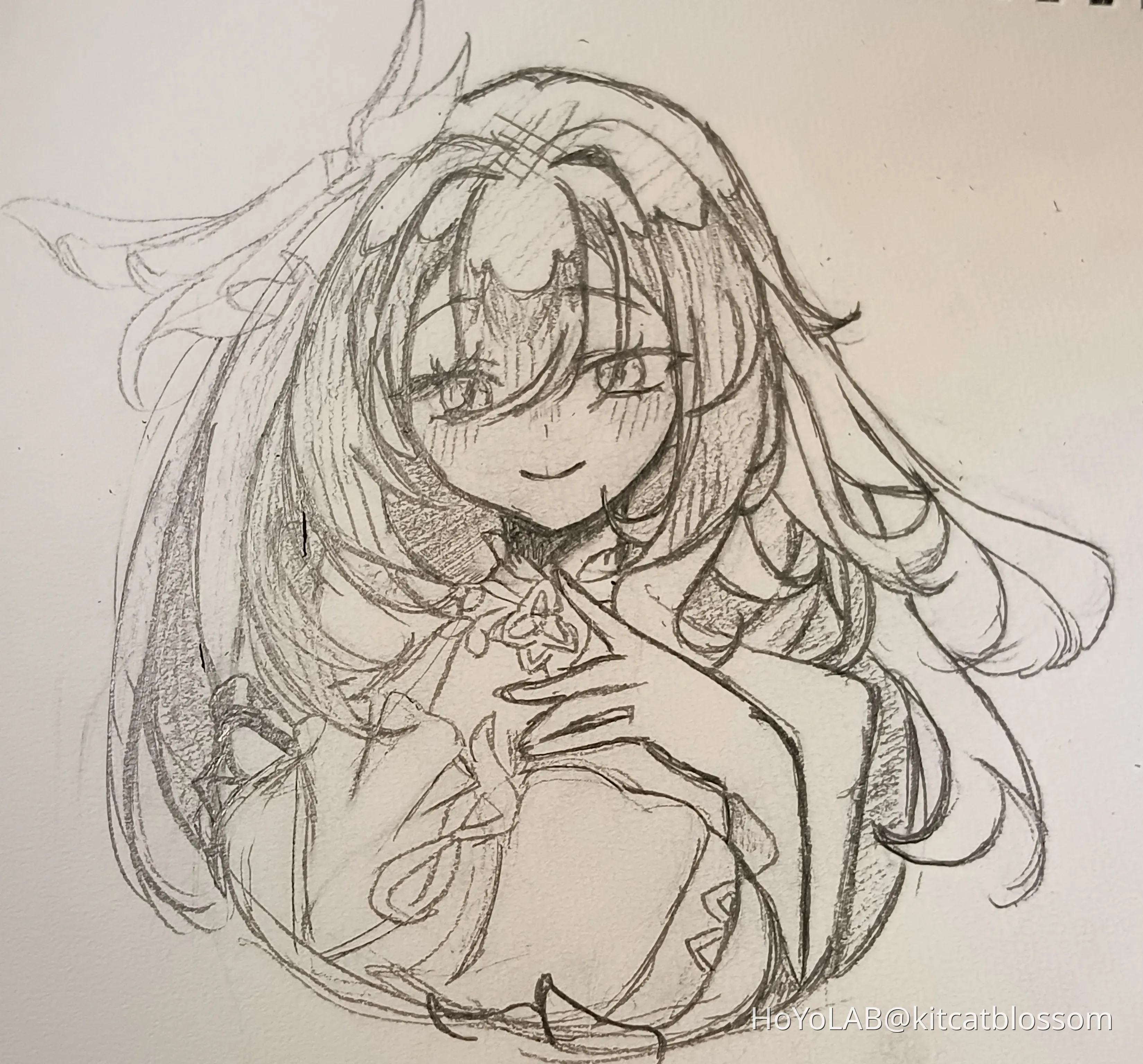 Drawing my favorite Hoyo characters every day until I draw them all ...