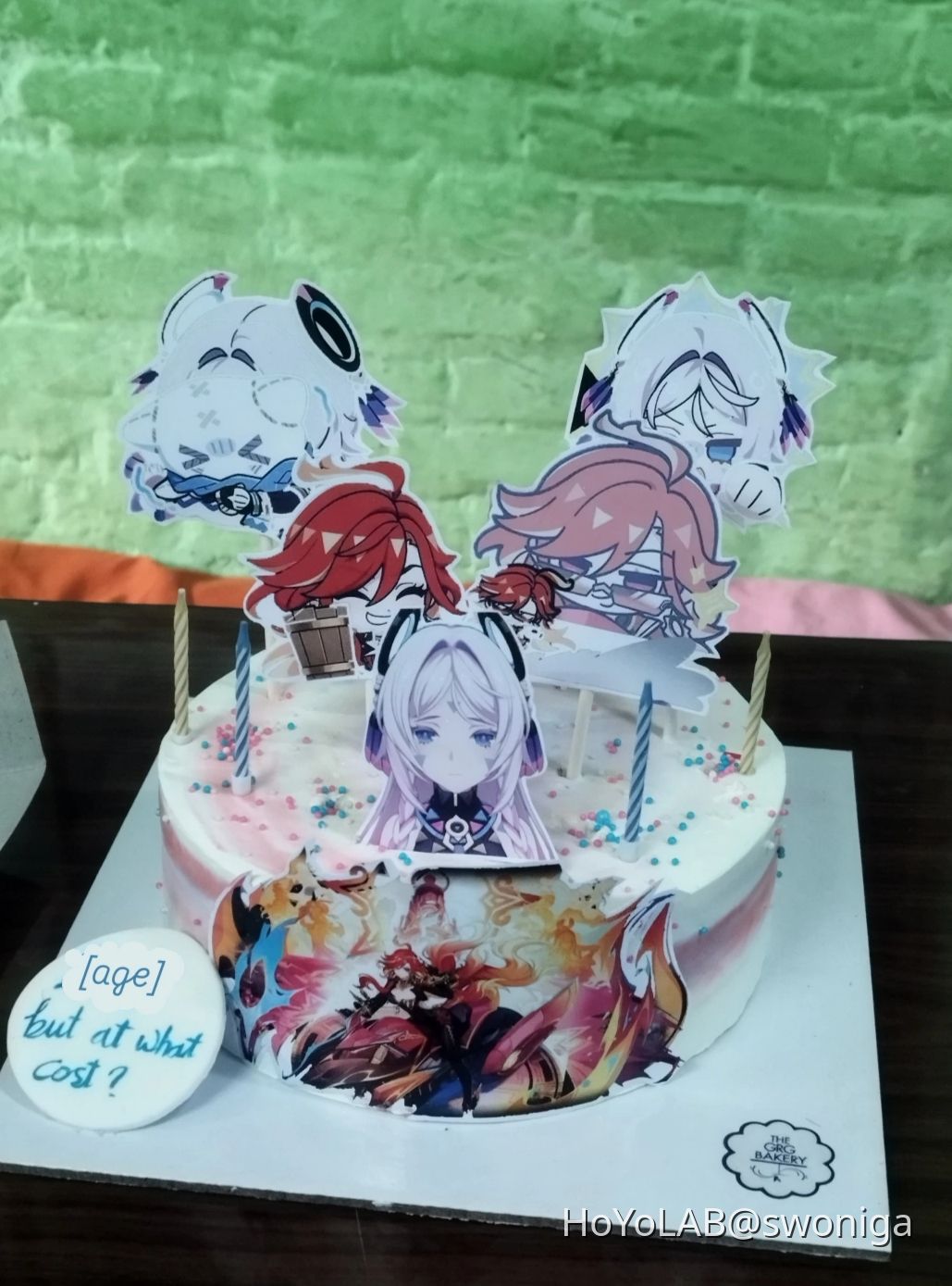 My friends got me this birthday cake Genshin Impact | HoYoLAB