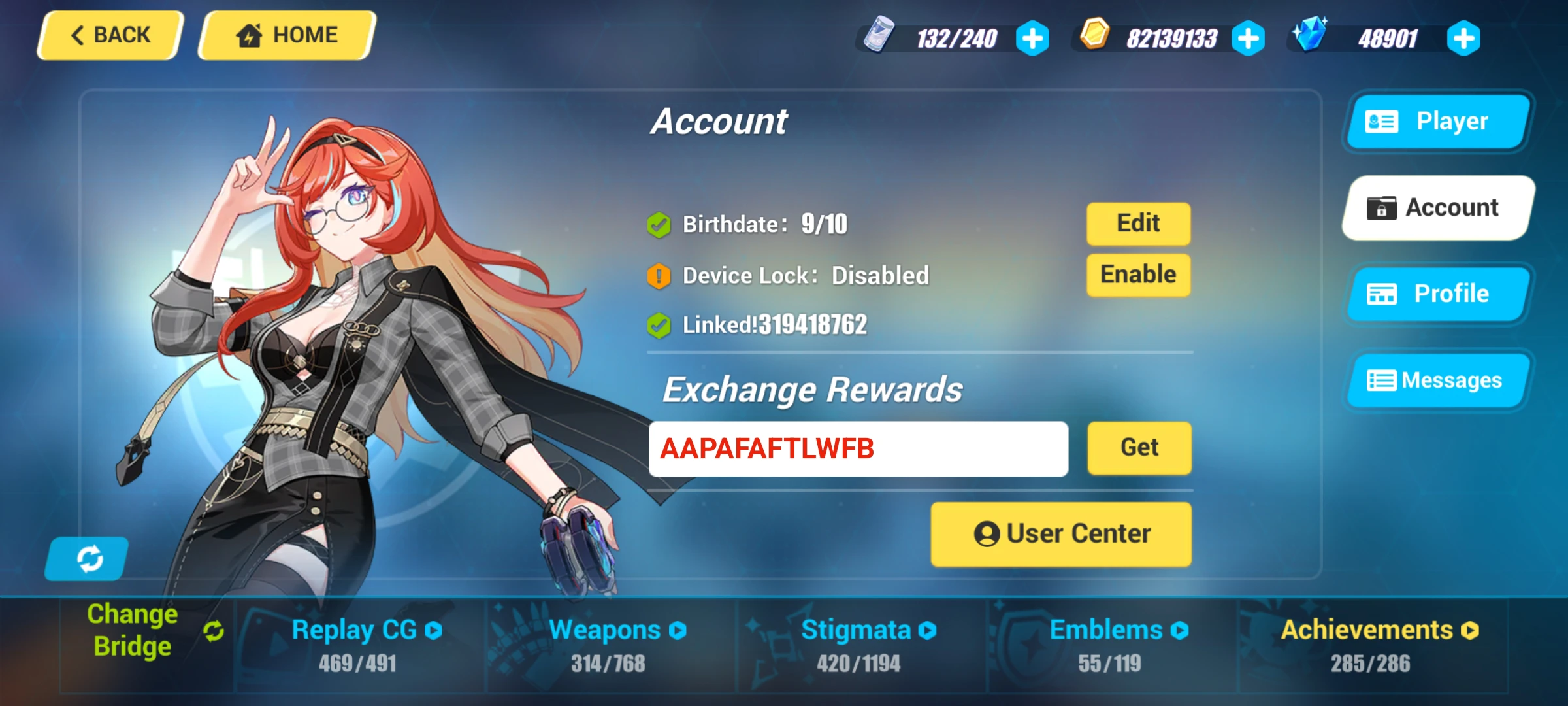 Redeem Code: a present from Hua (exchange rewards) Honkai Impact 3rd | HoYoLAB