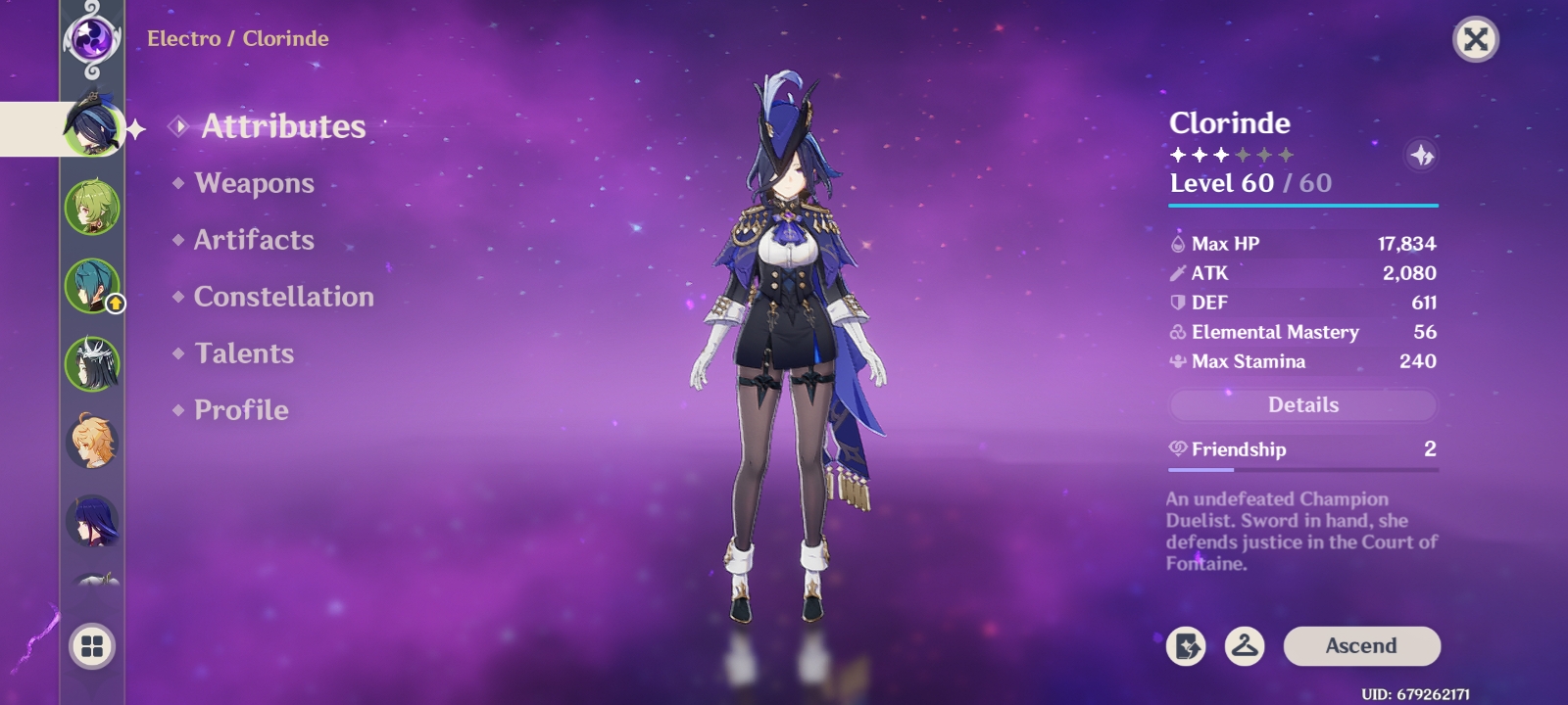 My Clorinde Build Genshin Impact | HoYoLAB