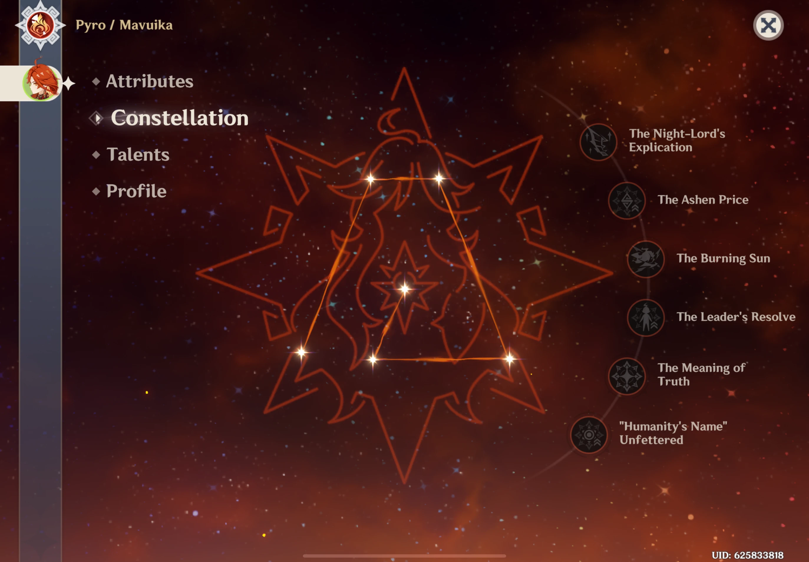 tiny detail i noticed about the archon’s constellations.. Genshin ...