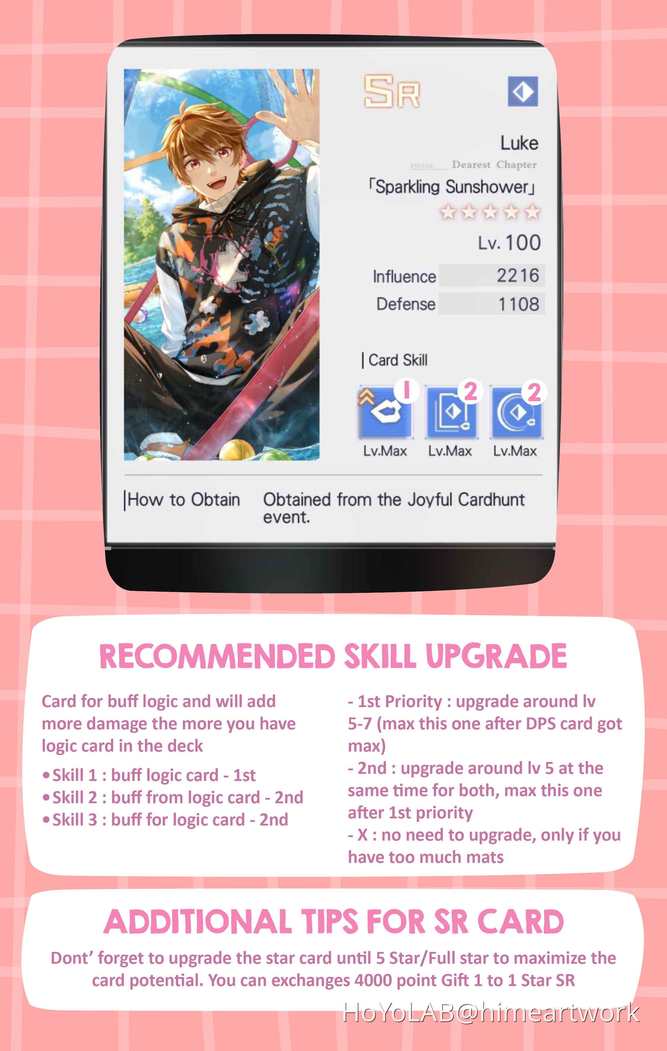 Recommended Skill Upgrade - Luke - Sparkling Sunshower Tears of Themis | HoYoLAB