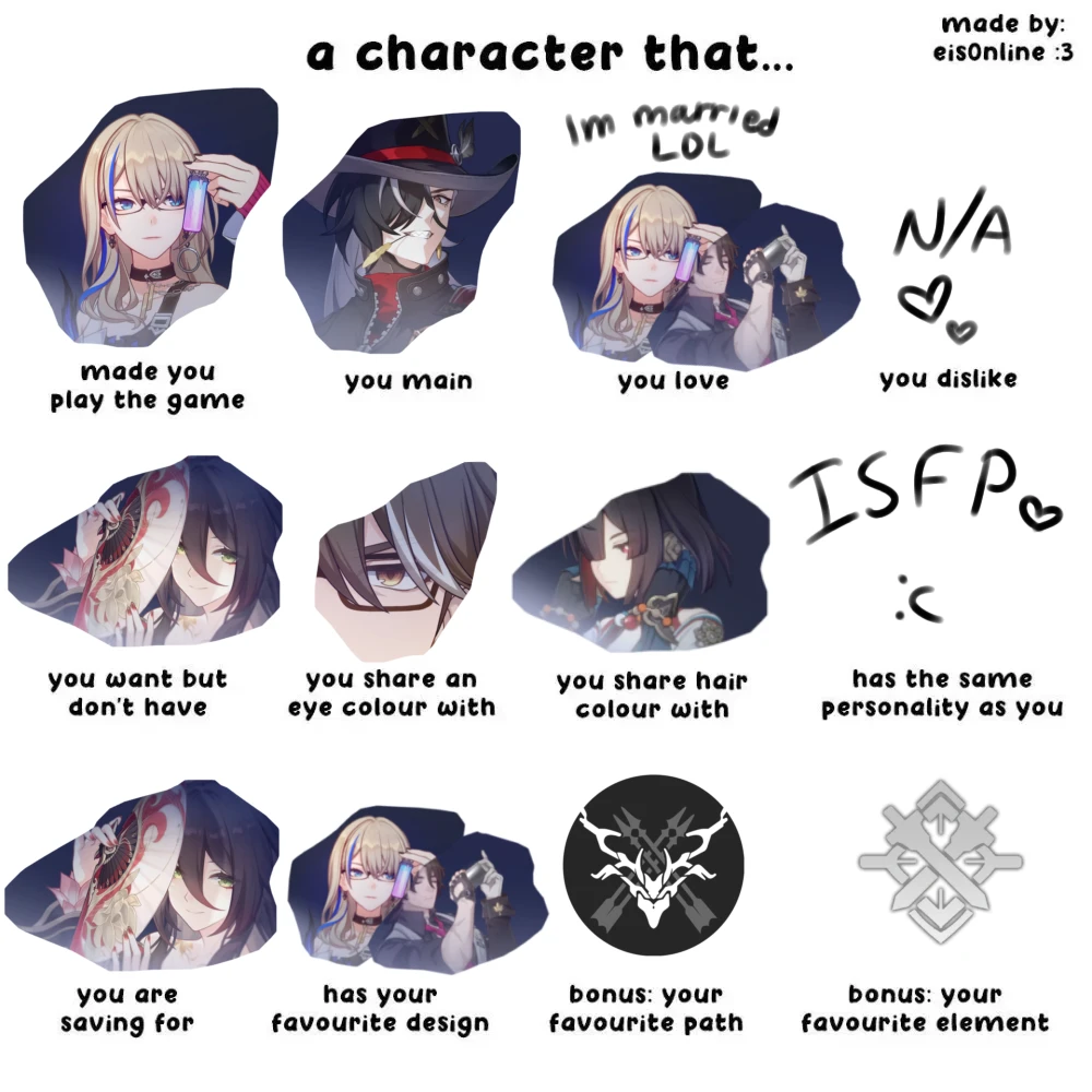 A character that... ft. every hoyo game I play! (-hi3) | HoYoLAB
