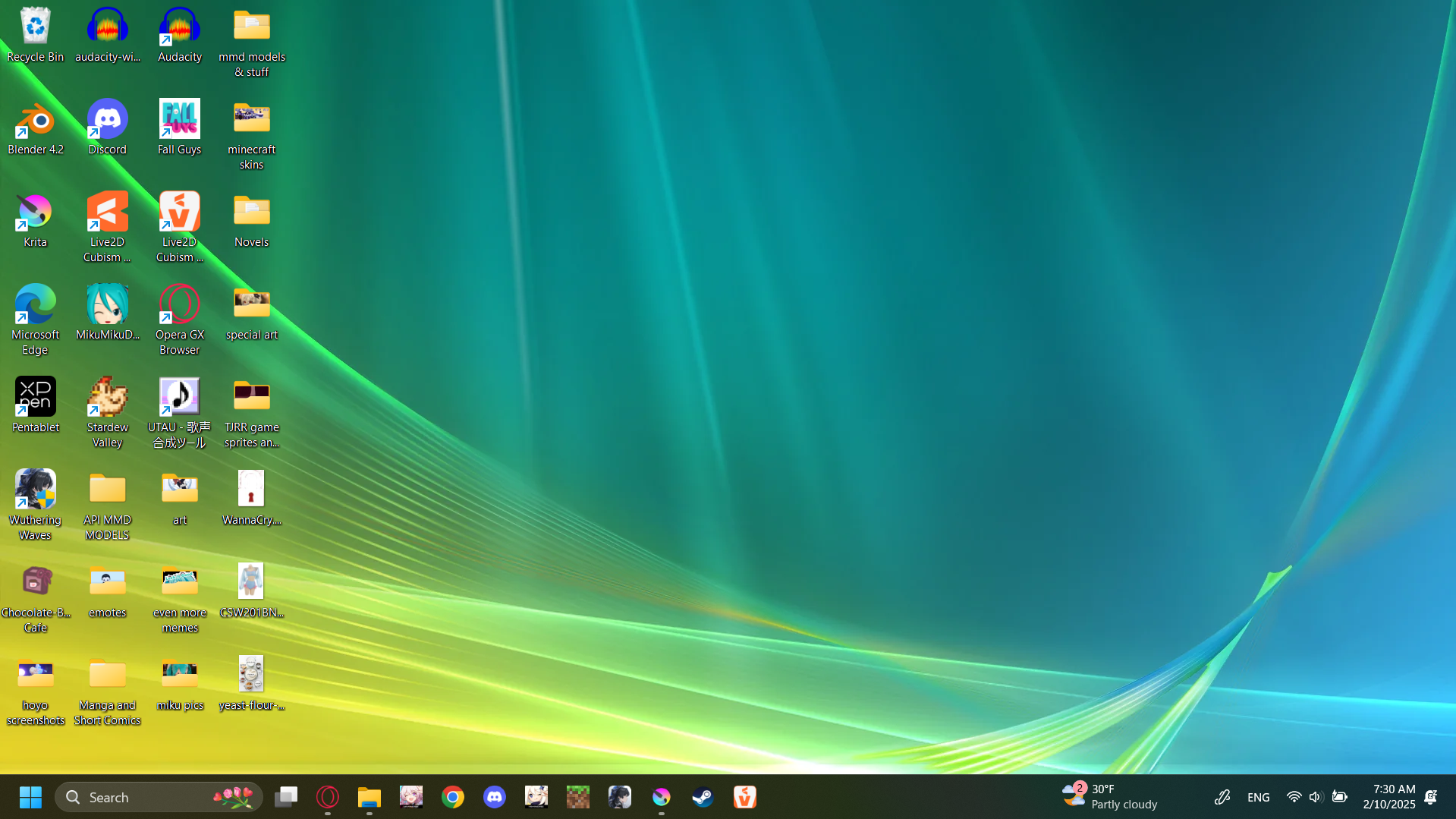 (screenshot from a few minutes ago) my pc is so clean :3 and yes i have ...