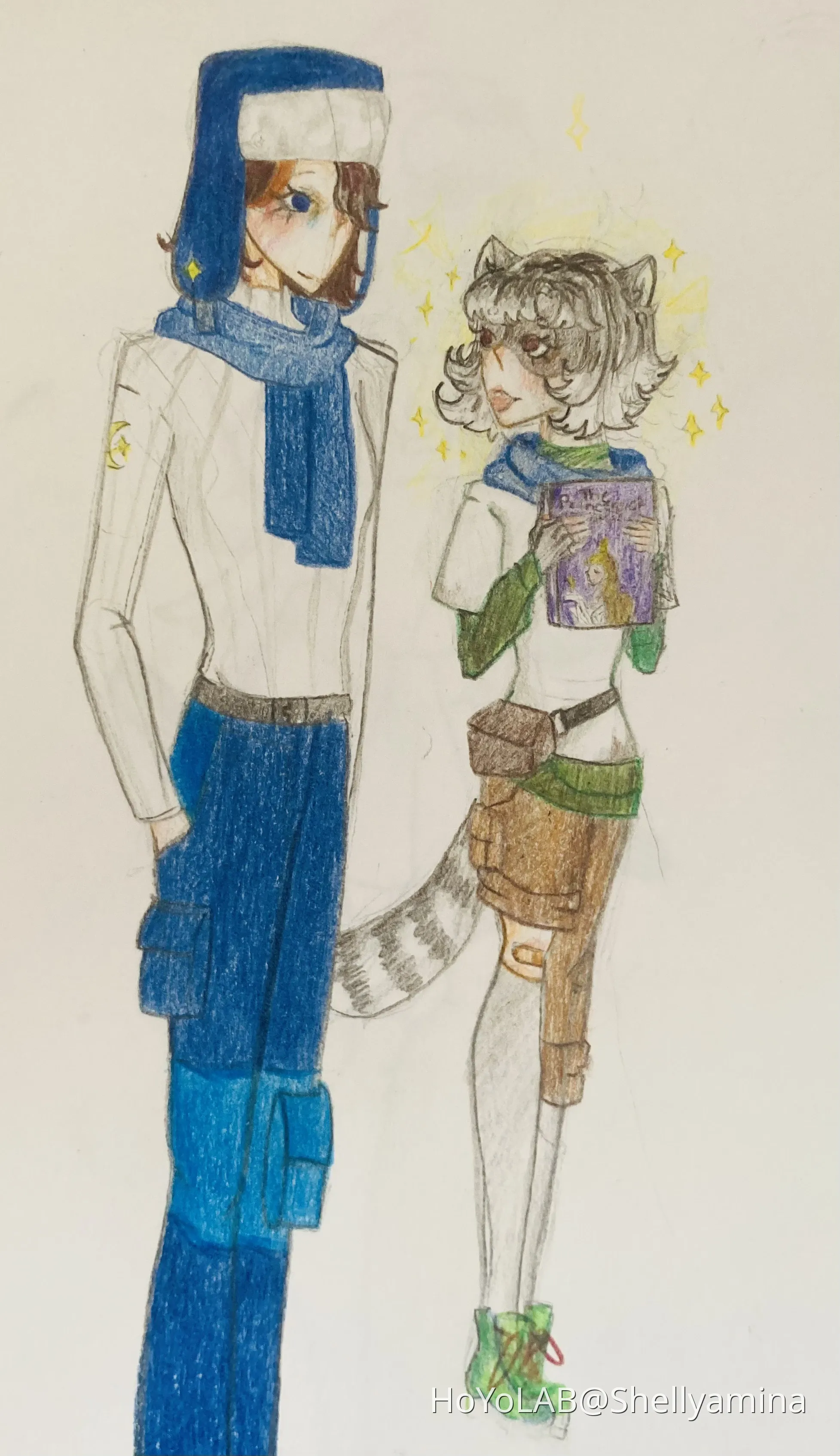 Drawing of noa and Kiko Genshin Impact | HoYoLAB