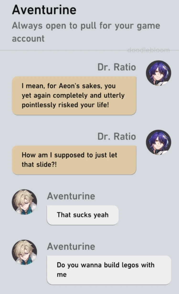 having fun making hsr texts Honkai: Star Rail | HoYoLAB