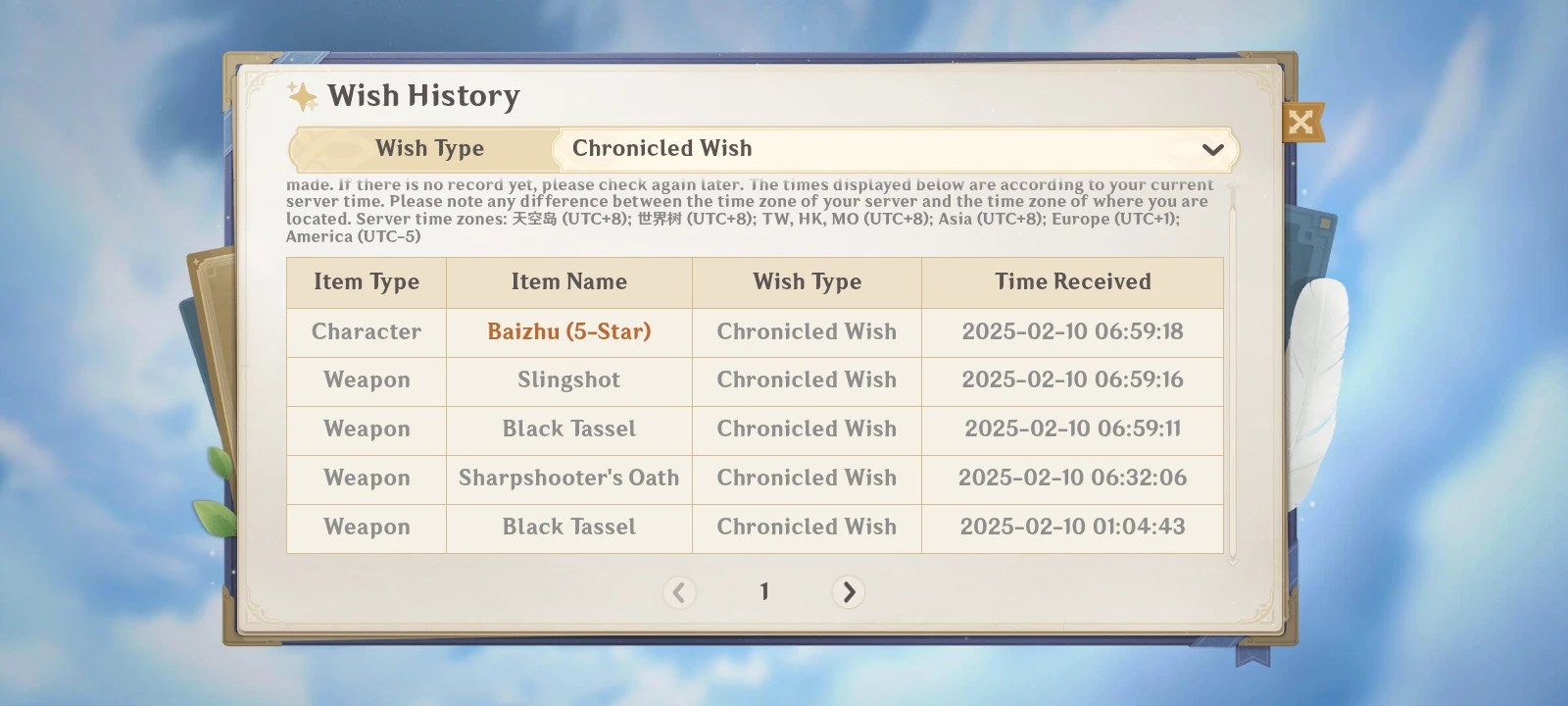 Baizhu Acquired! [Chronicle Wish Only] Genshin Impact | HoYoLAB