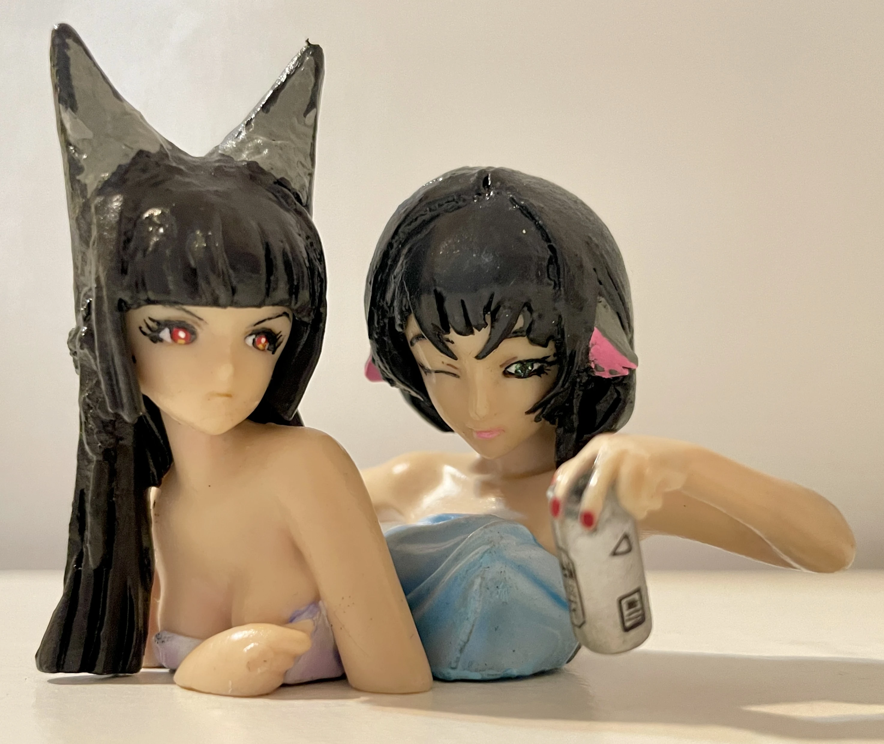 Miyabi and Jane custom figs in onsen Zenless Zone Zero | HoYoLAB