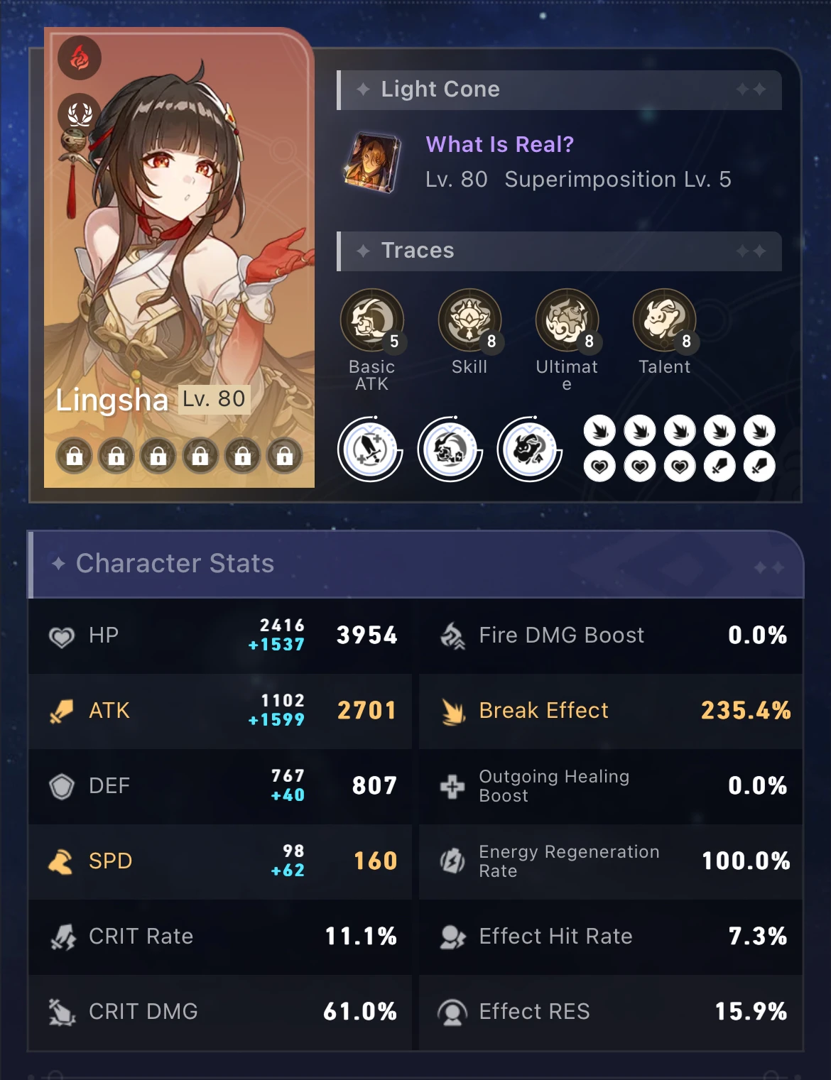 Opinions on my Lingsha build? Honkai: Star Rail | HoYoLAB