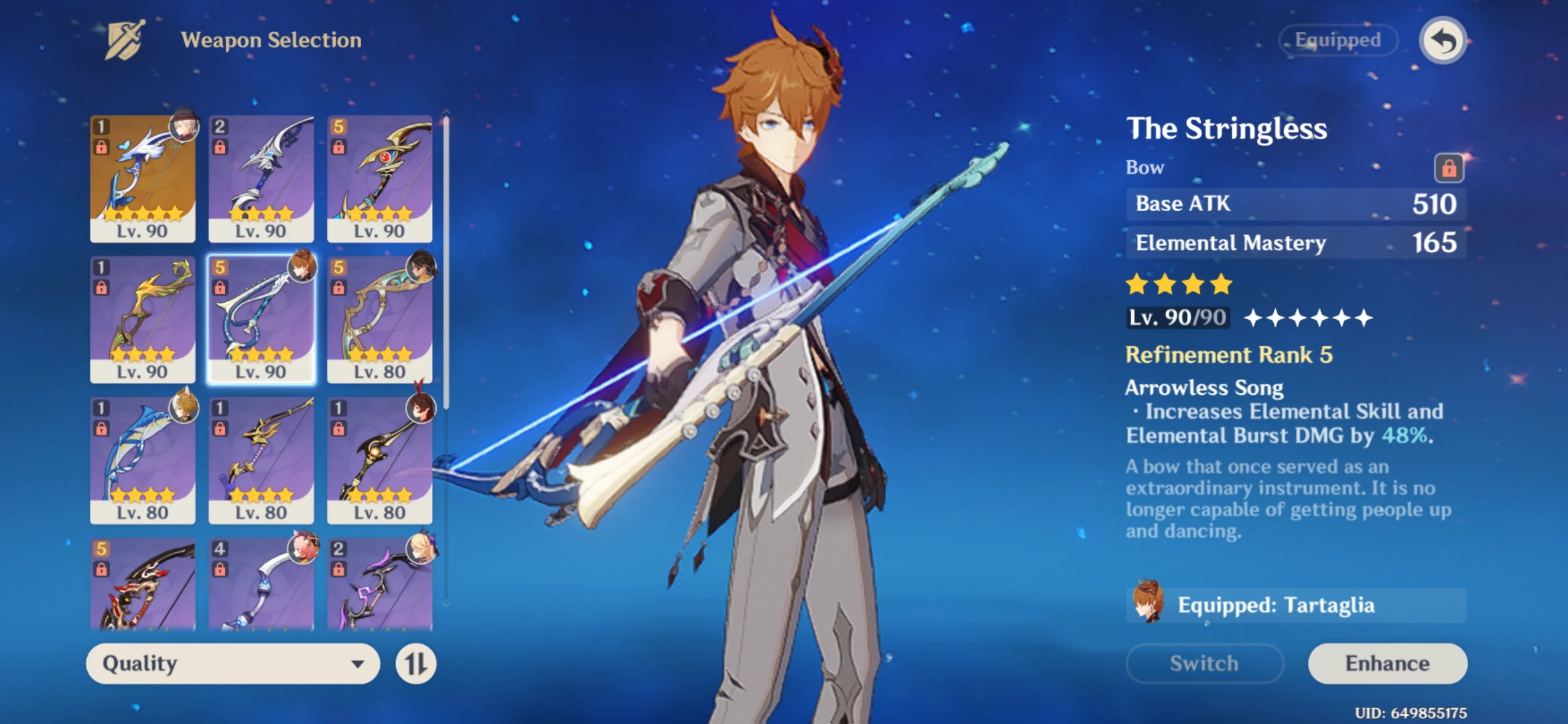 Don't mind the fish l'm only using it as a stat stick for gorou Genshin ...