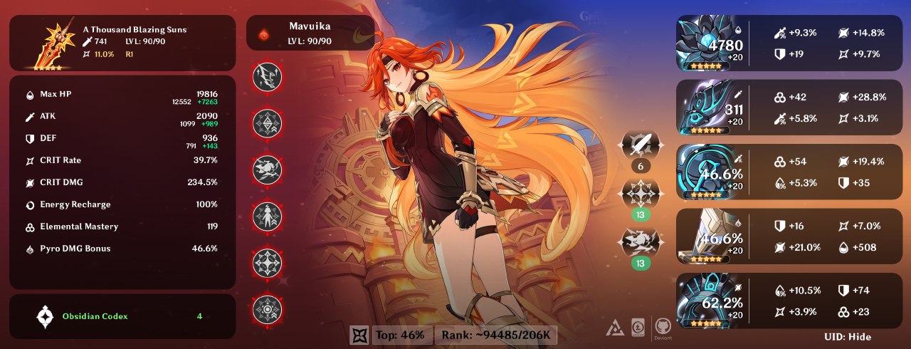 My mavuika build Genshin Impact | HoYoLAB
