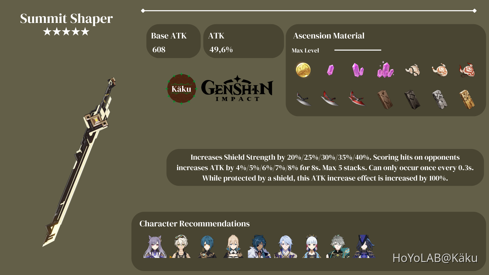 Summit Shaper - Weapon Guide Genshin Impact | HoYoLAB