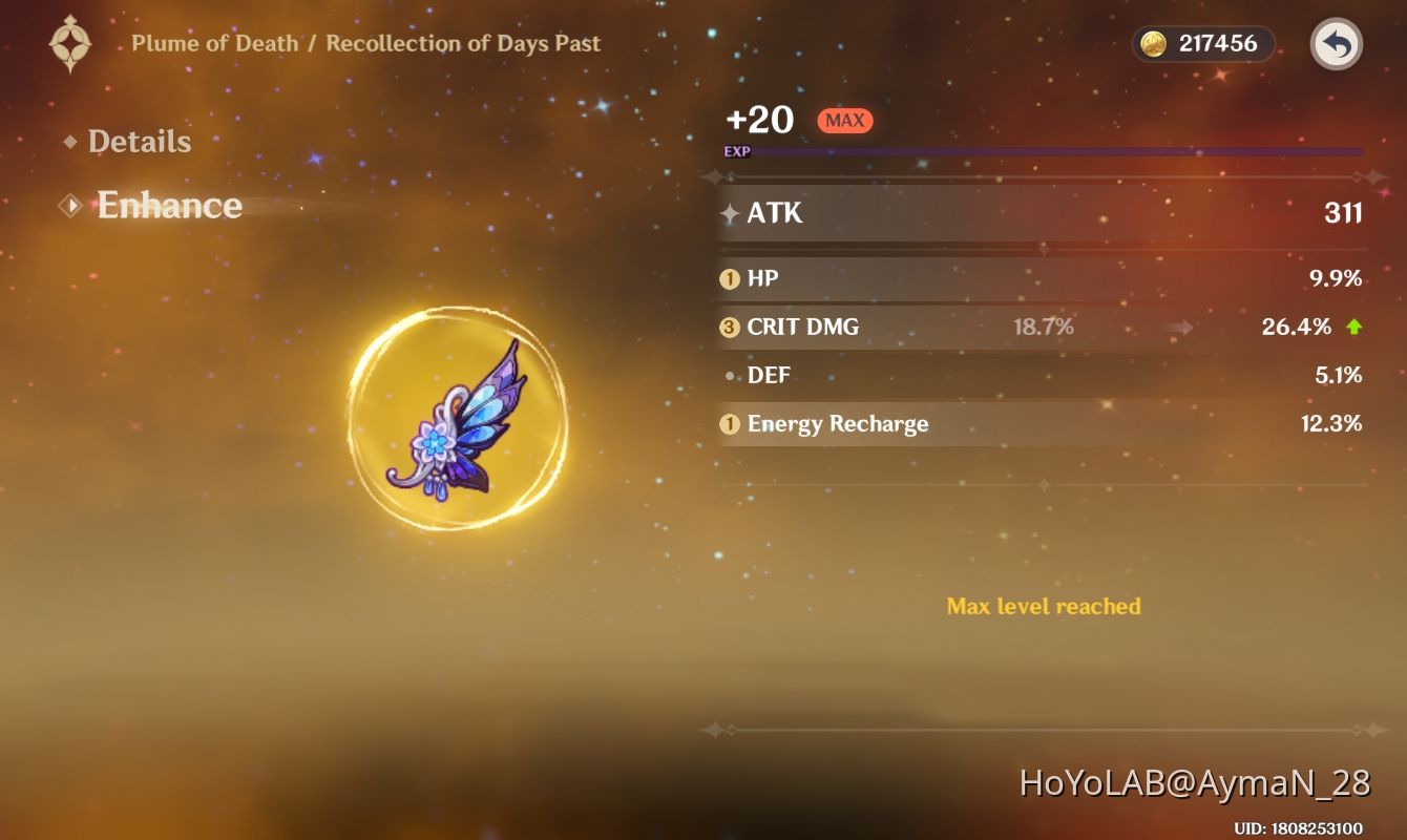 Just wanted the hp% for chev(;￣ー￣A Genshin Impact | HoYoLAB